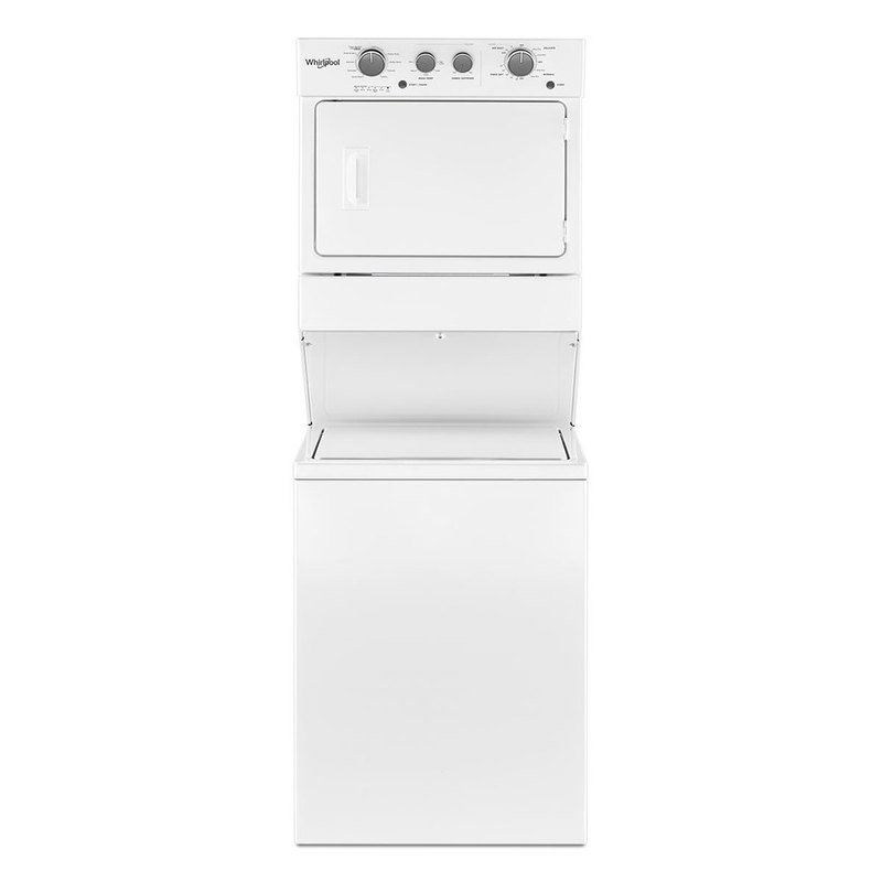 Whirlpool Stacked Washer/electric Dryer Combo, White (wet4027hw ...
