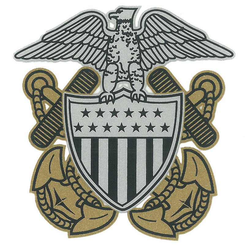 Mitchell Proffitt Usn Officer Crest 4" Square Decal | Patches,stickers ...