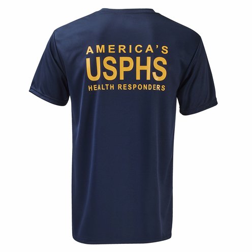 Usphs High Performance Ss Tee Dark Blue | Public Health Service ...