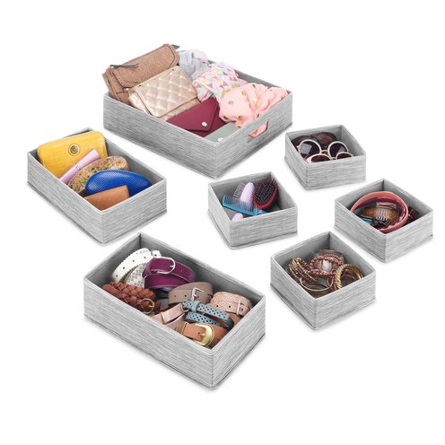Whitmor Space Dyed Drawer Organizers Set Of 7 | Cubbies & Storage Cubes ...