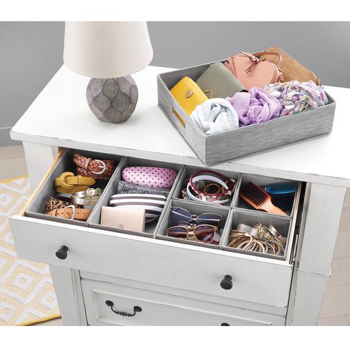 Whitmor Space Dyed Drawer Organizers Set Of 7 | Cubbies & Storage Cubes ...