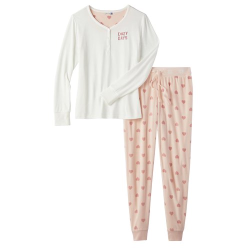 Yarn & Sea Women's Cozy Long Sleeve Sleep Set | Women's Pajama Sets ...