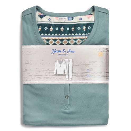 Yarn & Sea Women's Wild Child Long Sleeve Sleep Set | Women's Pajama ...