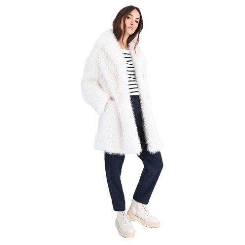 Molly Bracken Women's Faux Fur Car Coat | Women's Casual & Dress Jacket ...