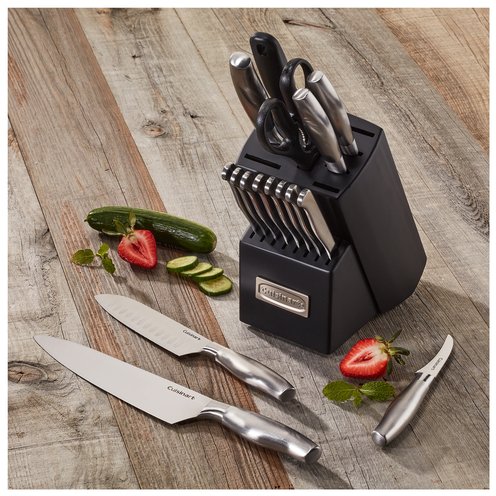 Cuisinart Classic Stainless Steel 17-piece Cutlery Block Set | Cutlery ...