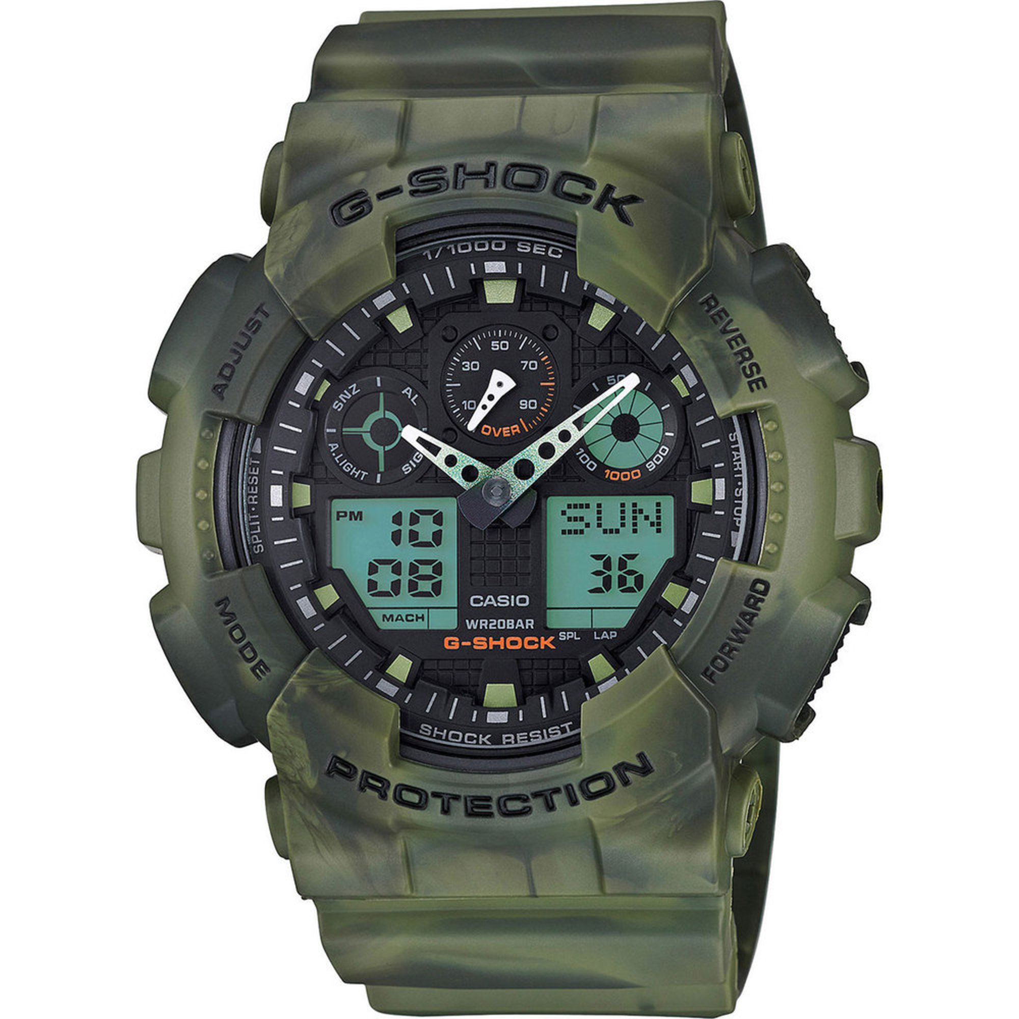 Casio G-shock Men's Marble Camo Resin Strap Watch | Men's Watches ...