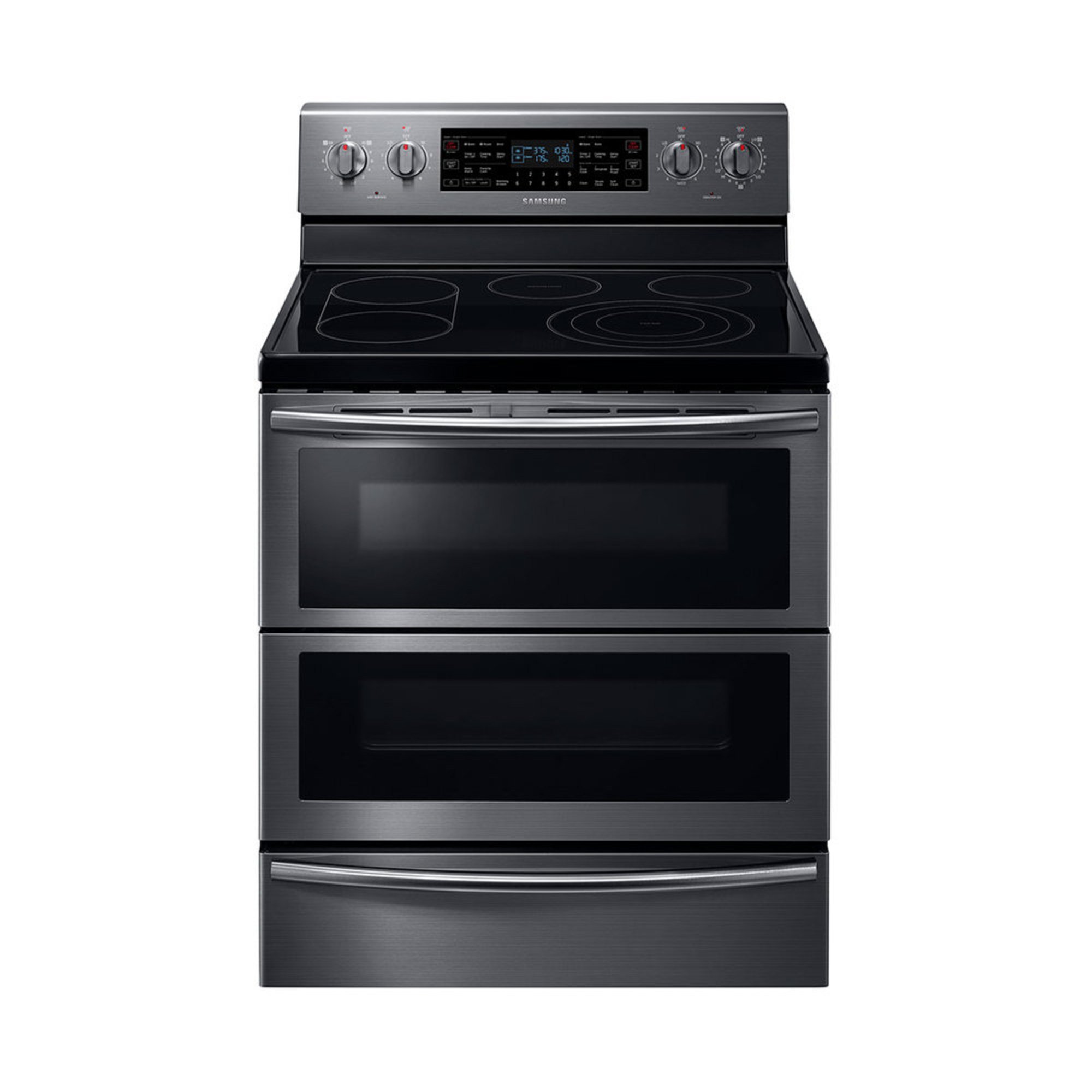 Samsung 5.9-cu.ft. Electric Flex Duo Range, Black Stainless Steel ...