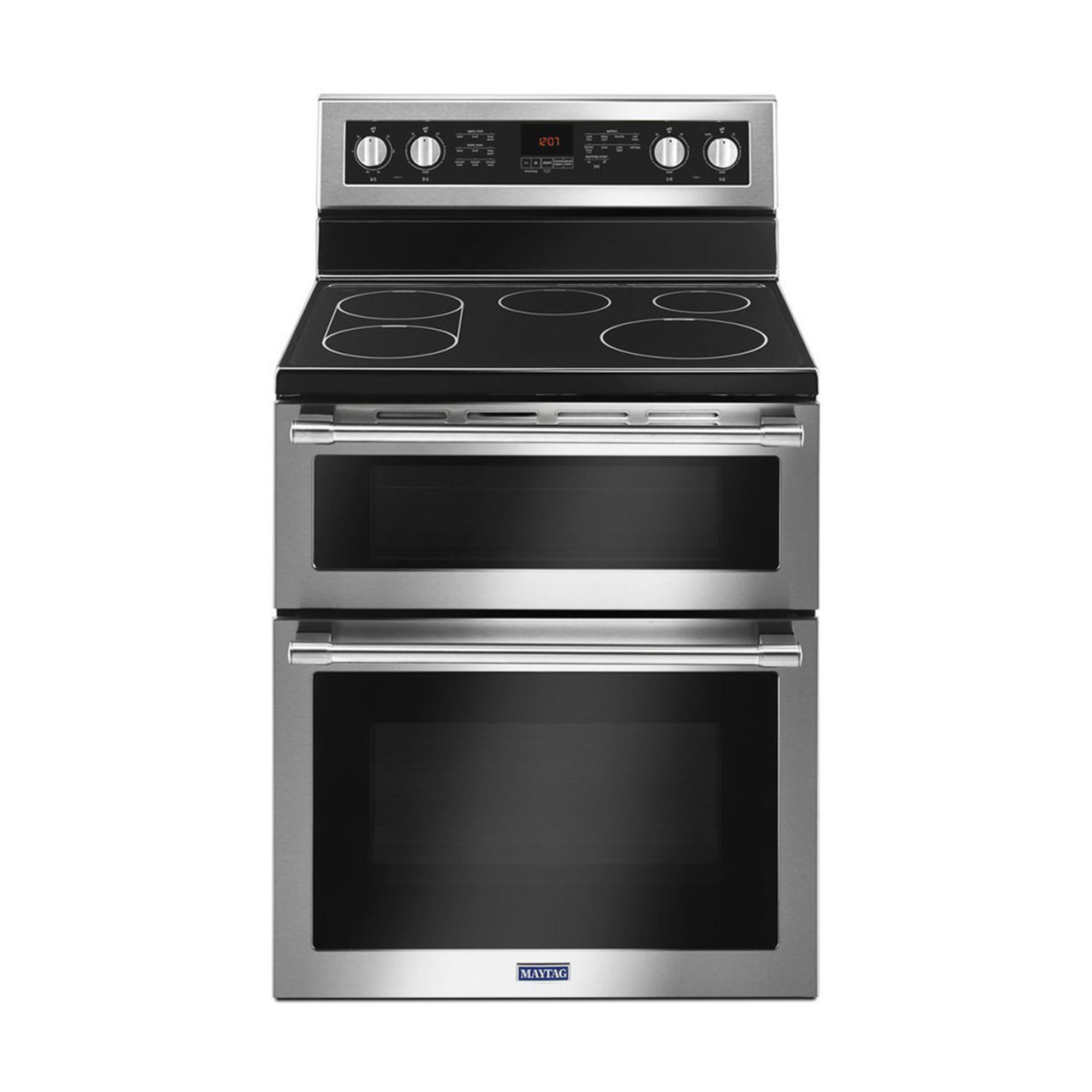 Maytag 6.7-cu.ft. Double Oven Freestanding Electric Range, Stainless ...
