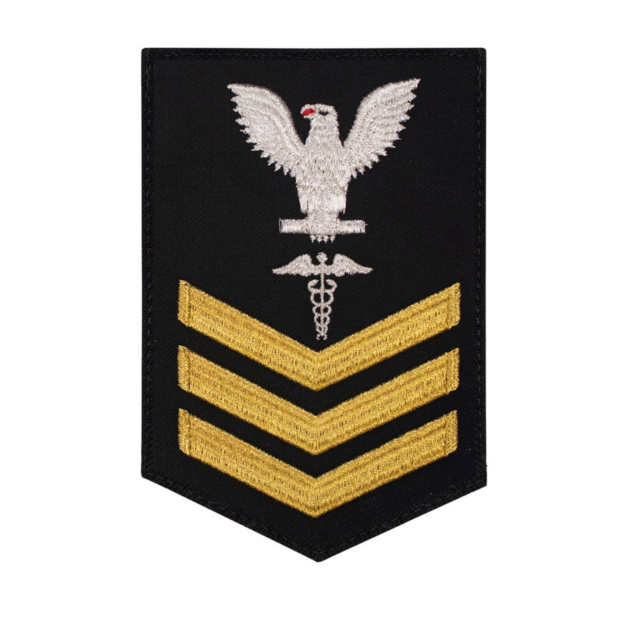 Women's E4-e6 (hm1) Rating Badge In Standard Gold On Blue Serge Wool ...