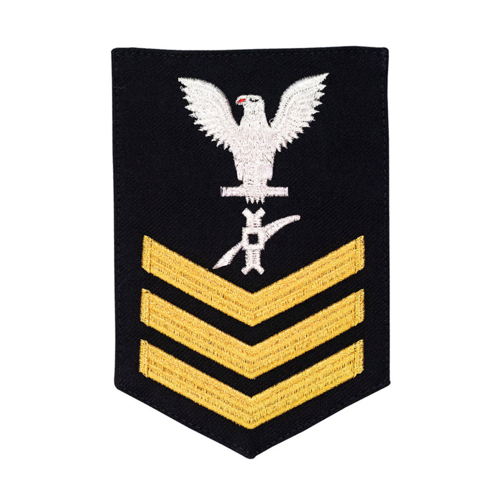 Women's E4-e6 (ln1) Rating Badge In Standard Gold On Blue Serge Wool ...