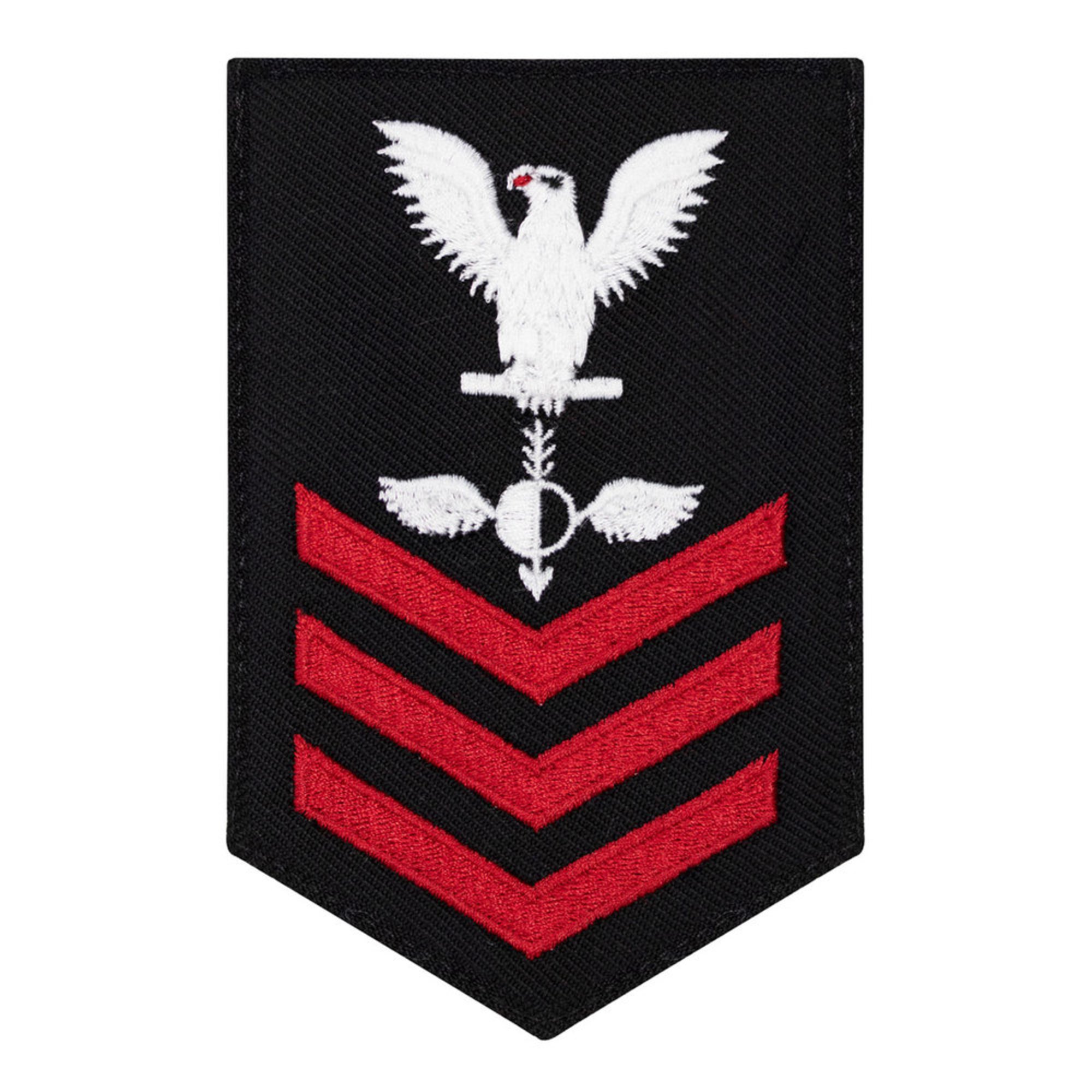 Women's E4-e6 (ag1) Rating Badge In Standard Red On Blue Serge Wool For ...