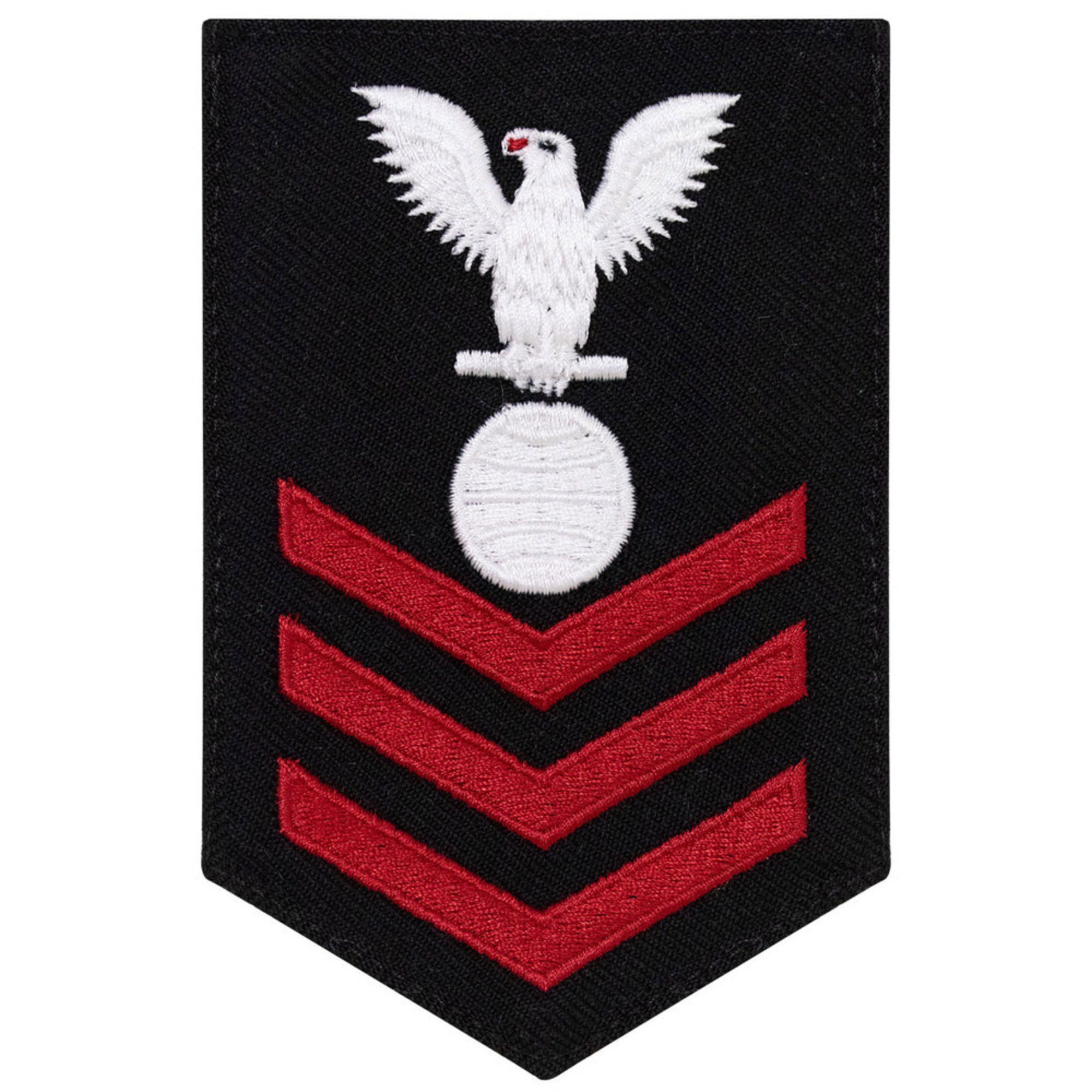 Women's E4-e6 (em1) Rating Badge In Standard Red On Blue Serge Wool For ...