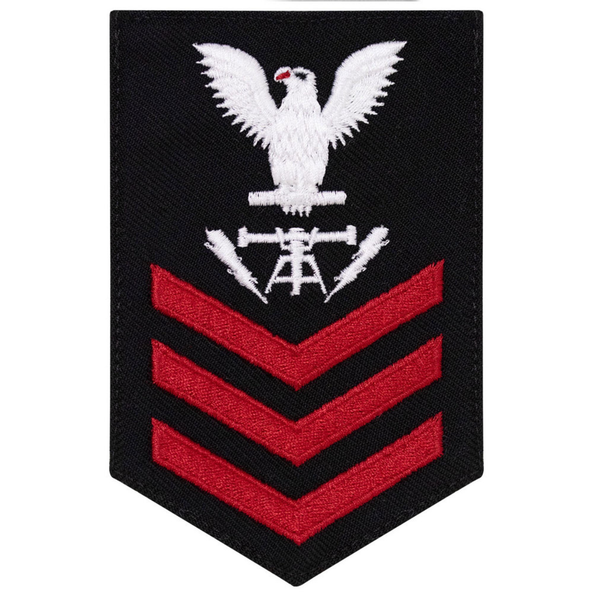 Women's E4-e6 (fc1) Rating Badge In Standard Red On Blue Serge Wool For ...