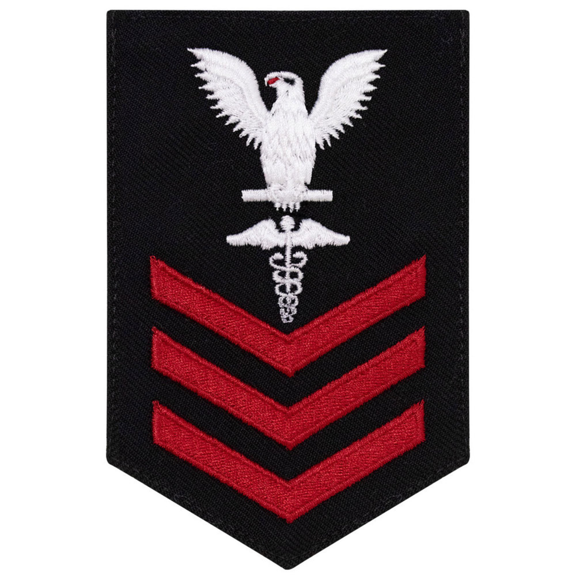 Women's E4-e6 (hm1) Rating Badge In Standard Red On Blue Serge Wool For ...