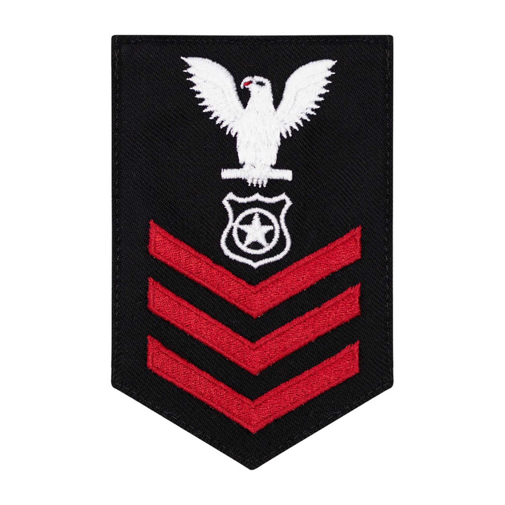 Women's E4-e6 (ma1) Rating Badge In Standard Red On Blue Serge Wool For ...