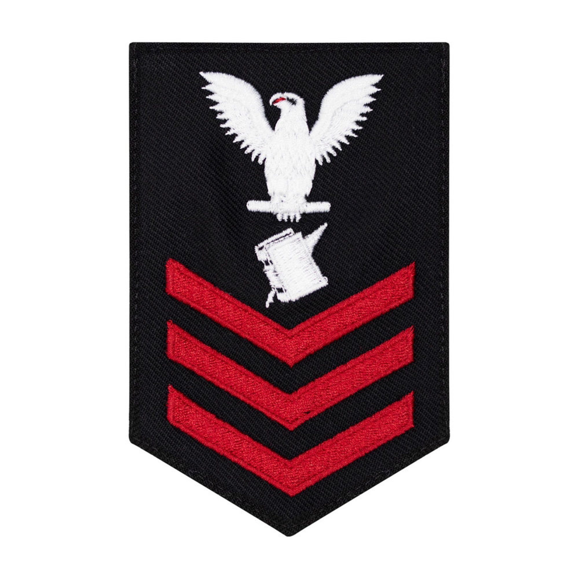 Women's E4-e6 (pn1) Rating Badge In Standard Red On Blue Serge Wool For ...