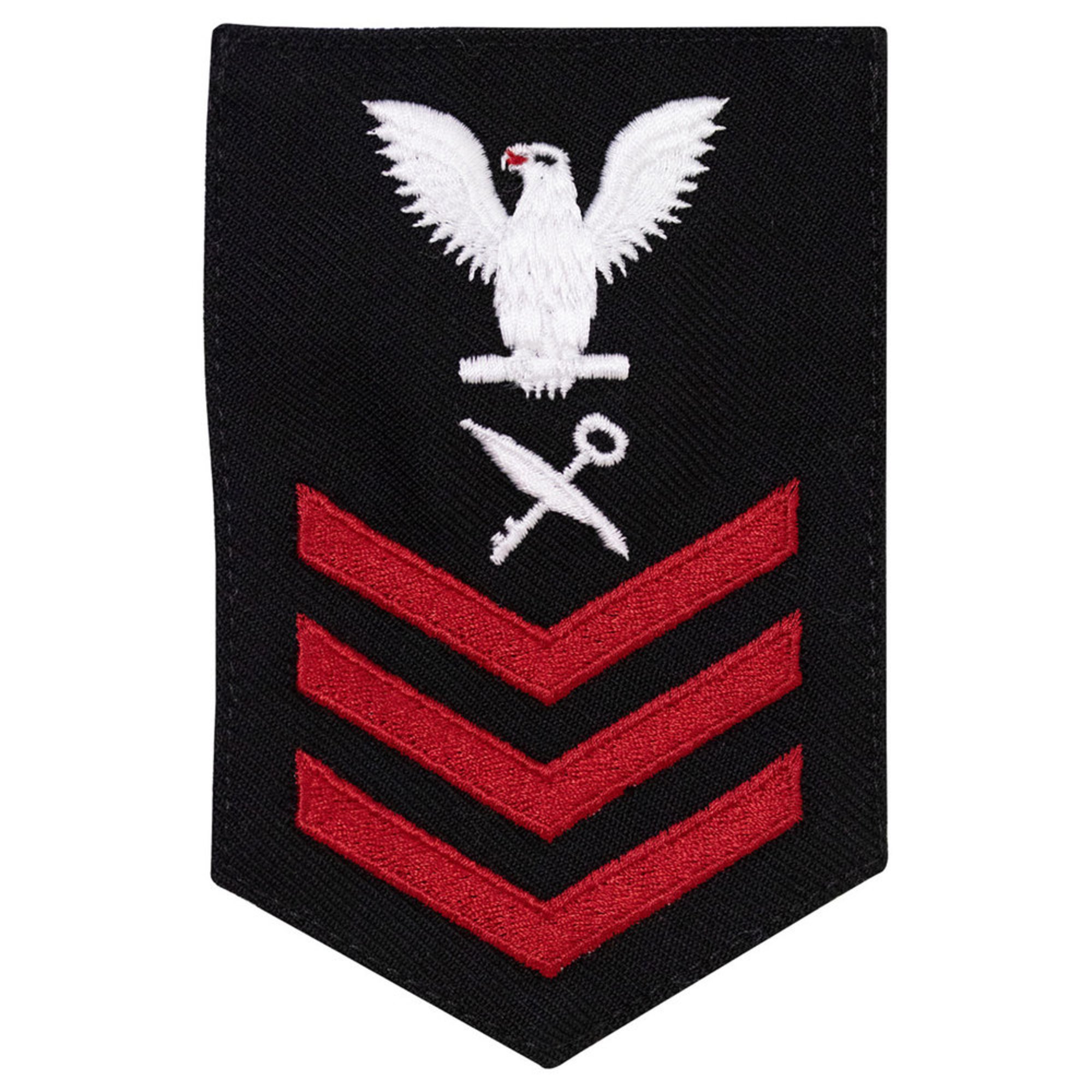 Women's E4-e6 (rs1) Rating Badge In Standard Red On Blue Serge Wool For ...