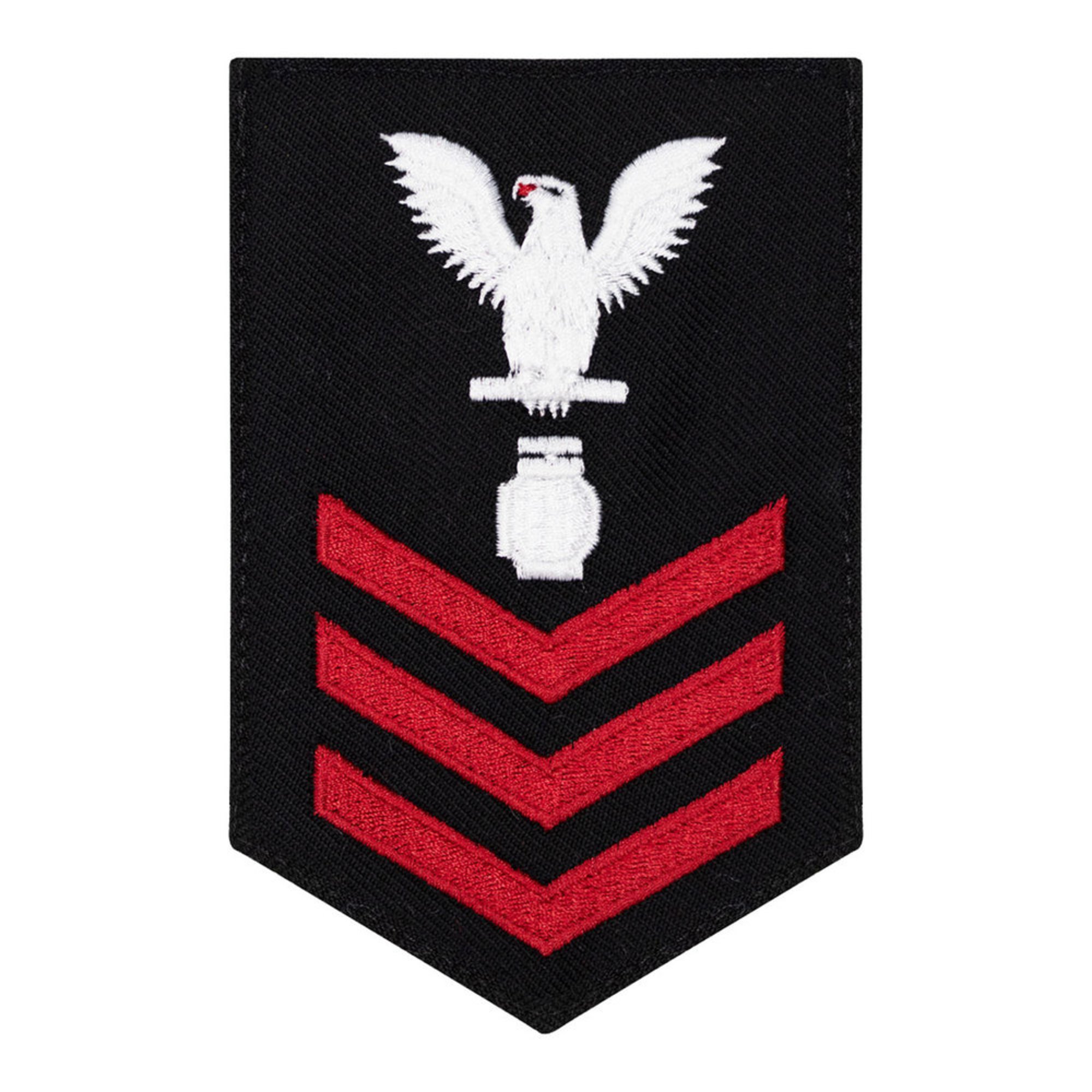 Women's E4-e6 (ut1) Rating Badge In Standard Red On Blue Serge Wool For ...