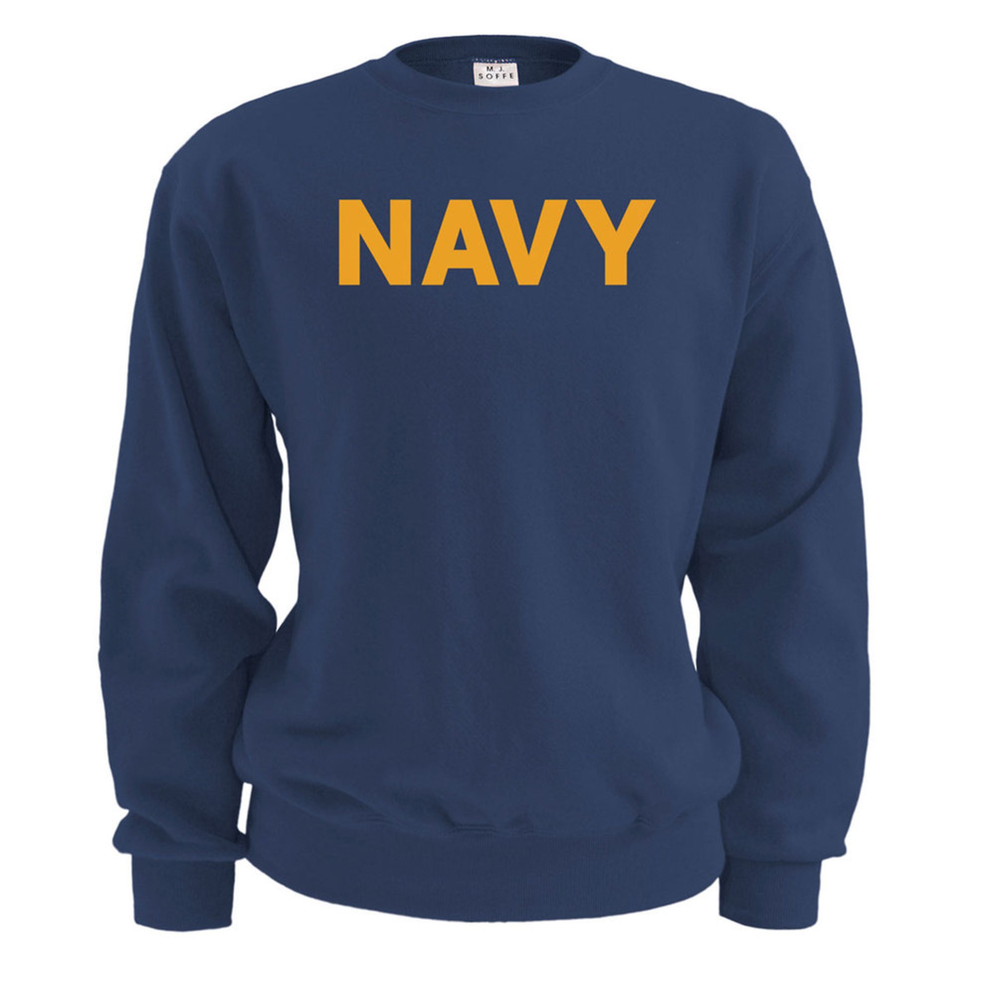 Soffe Men's Usn Fleece Crew In 3xl | Men's Navy Pride Hoodies & Fleece ...