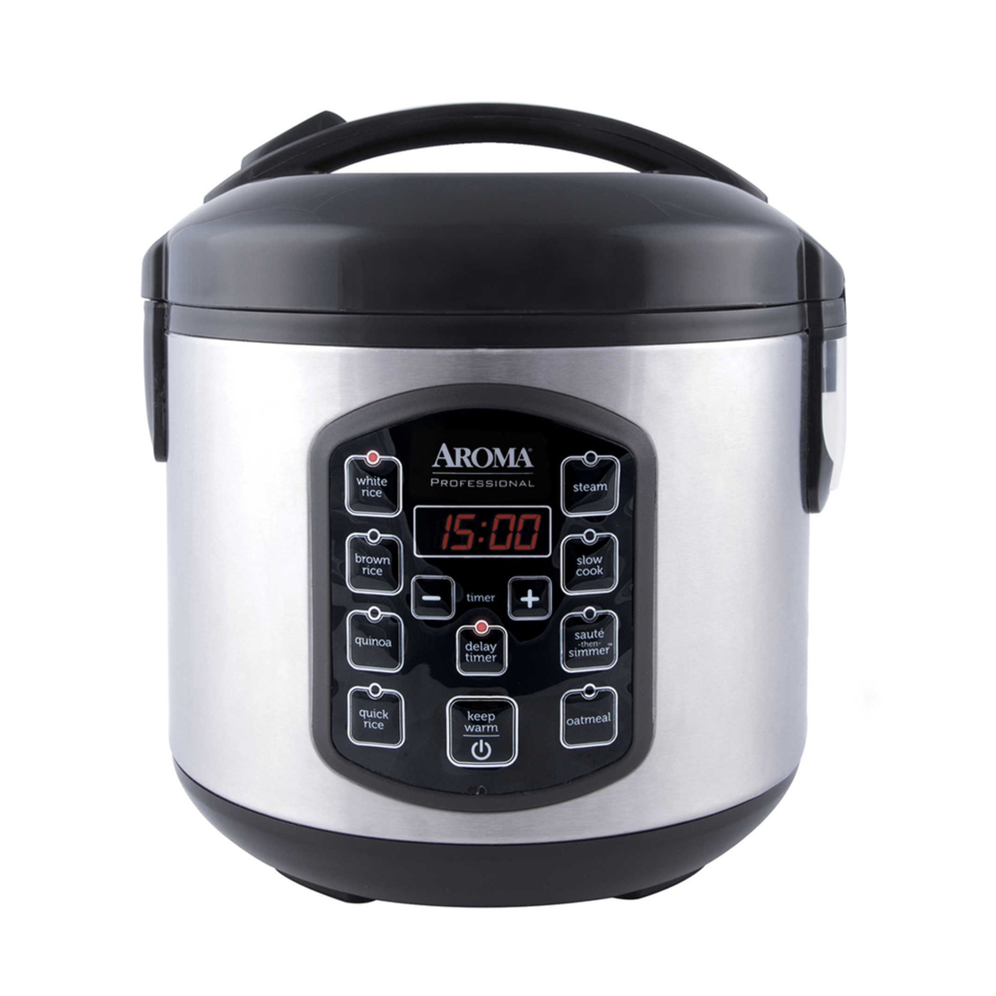 Aroma Professional Cool Touch 8-cup Rice Cooker, Stainless Steel (arc ...