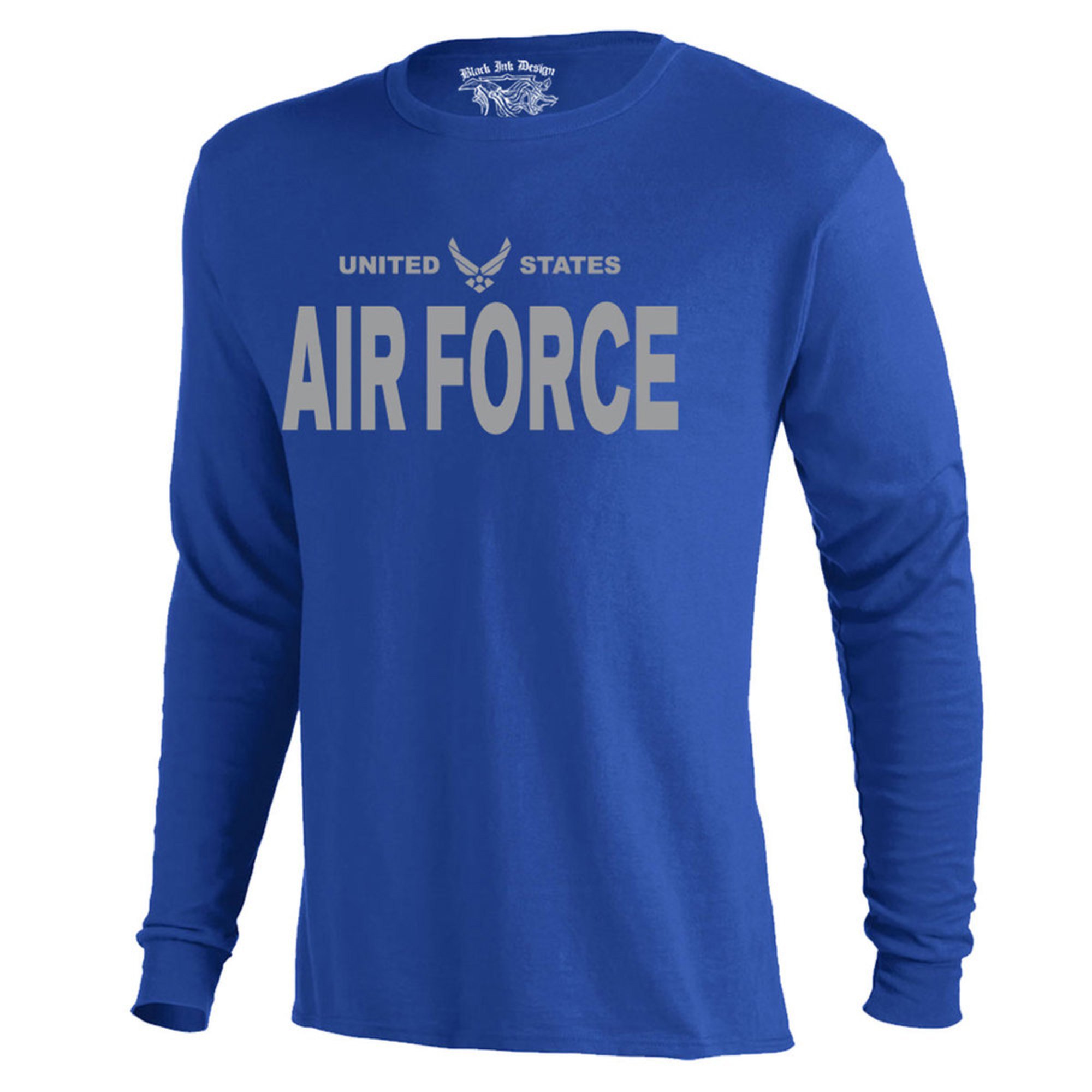 Black Ink Men's Us Air Force Classic Long Sleeve Tee | Navy Pride ...