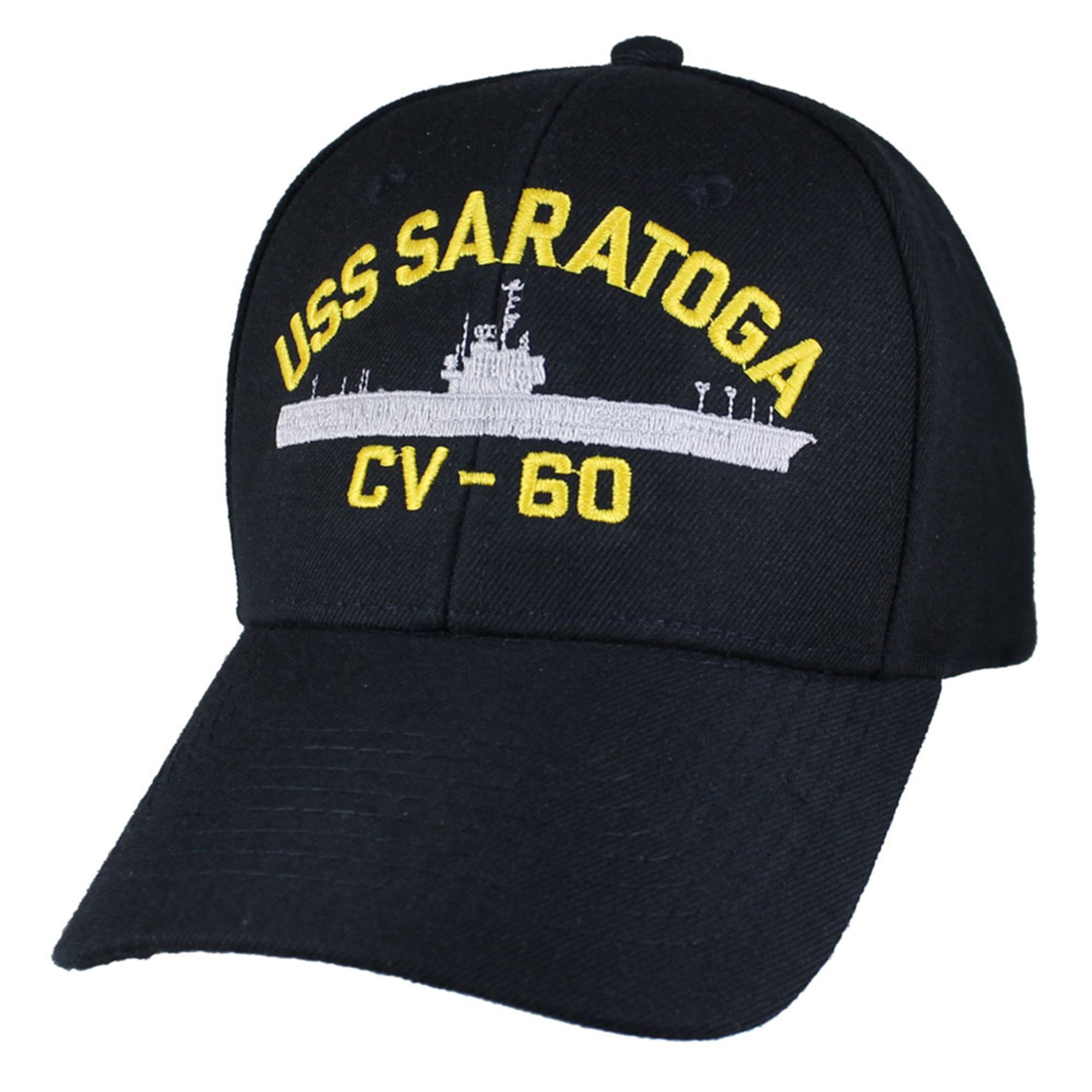Eagle Crest Men's Uss Saratoga Cv-60 Decommissioned Carrier Hat With ...
