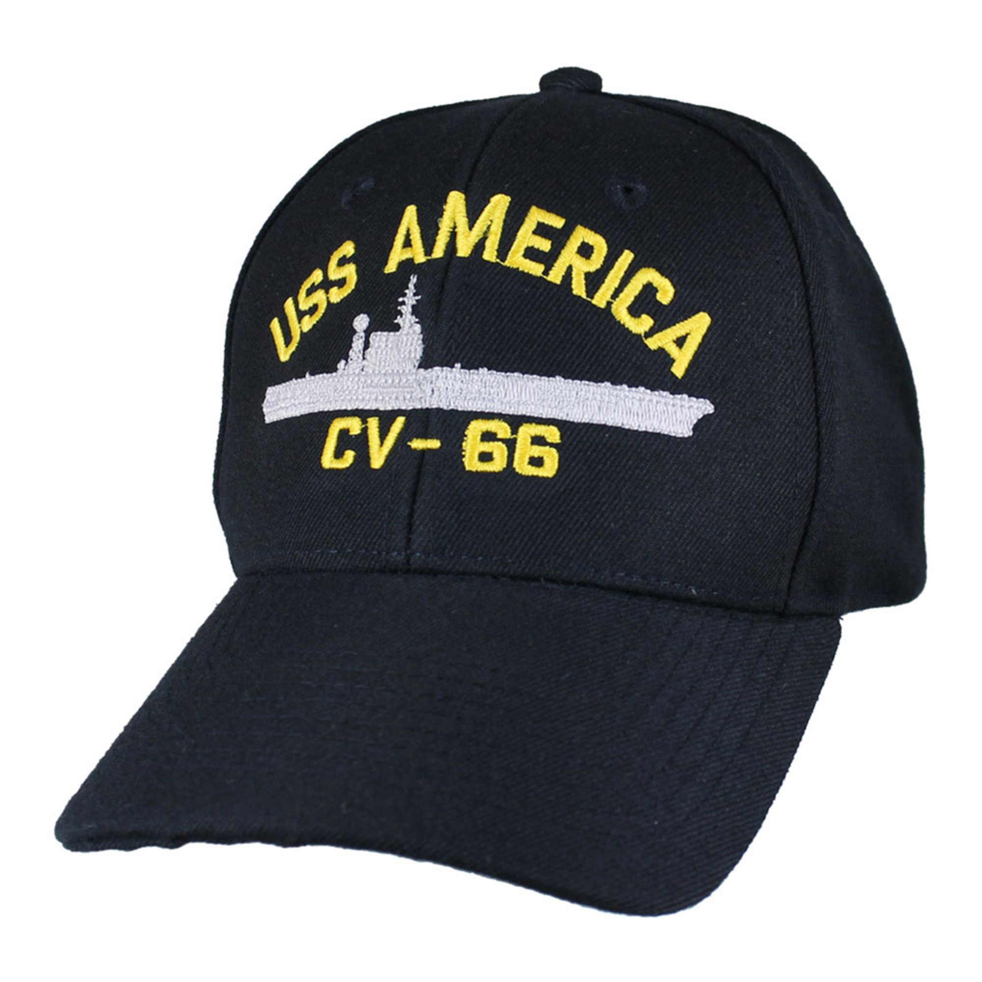 Eagle Crest Men's Uss America Cv-66 Decommissioned Carrier Hat With ...