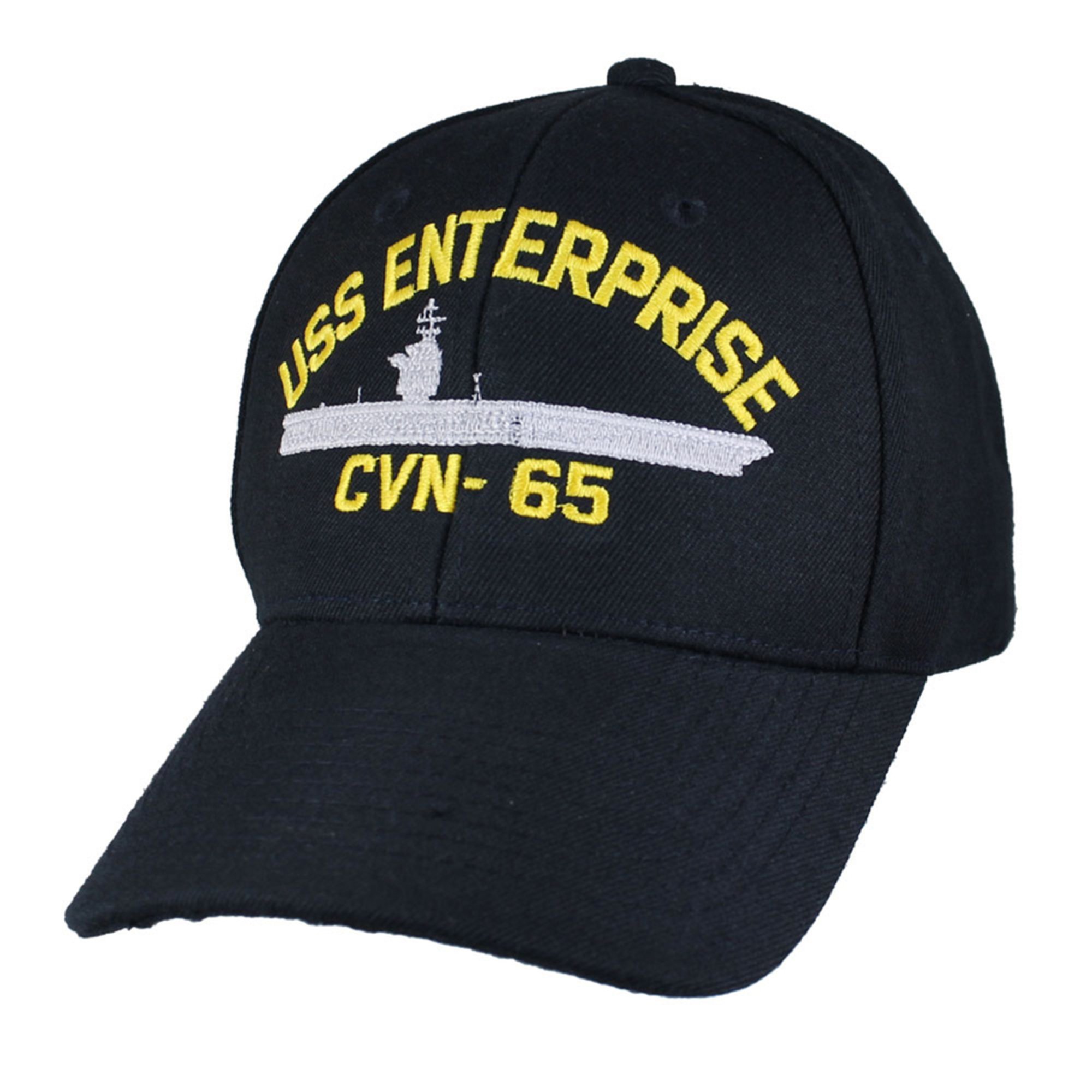 Eagle Crest Men's Uss Enterprise Cvn-65 Decommissioned Hat With Flag ...