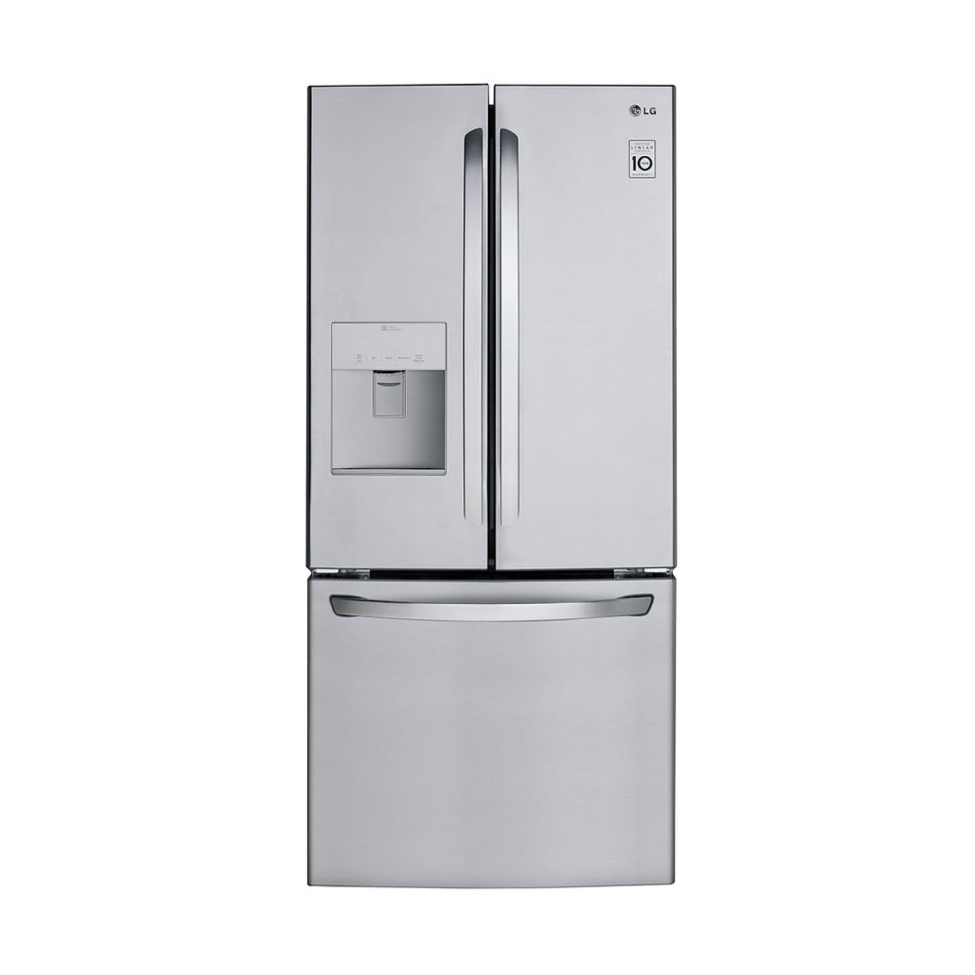 Lg 22 Cu Ft 3-Door French Door Refrigerator In Stainless Steel at Max ...