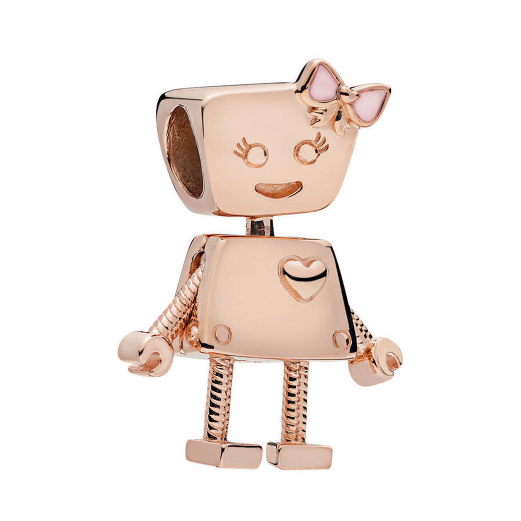 Pandora Rose Bella Bot Charm, Enamel, Pink | Charms - Shop Your Navy ...