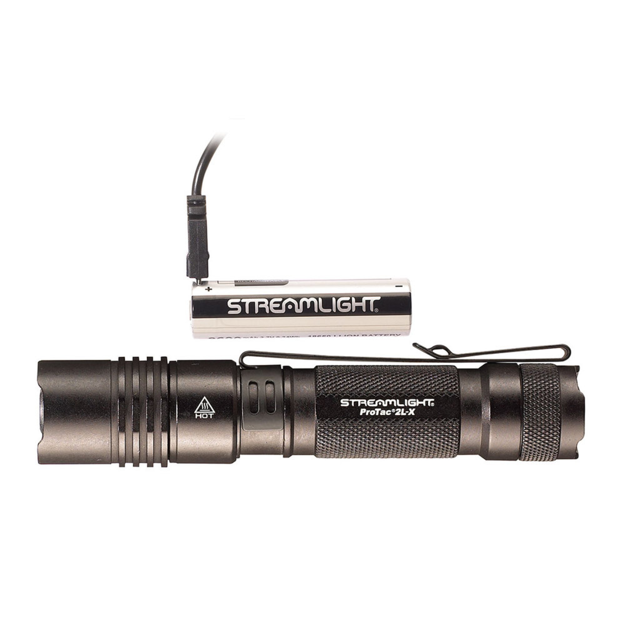 Streamlight Protac 2l-x Usb Includes 18650 Battery Cord & Holster Clam ...