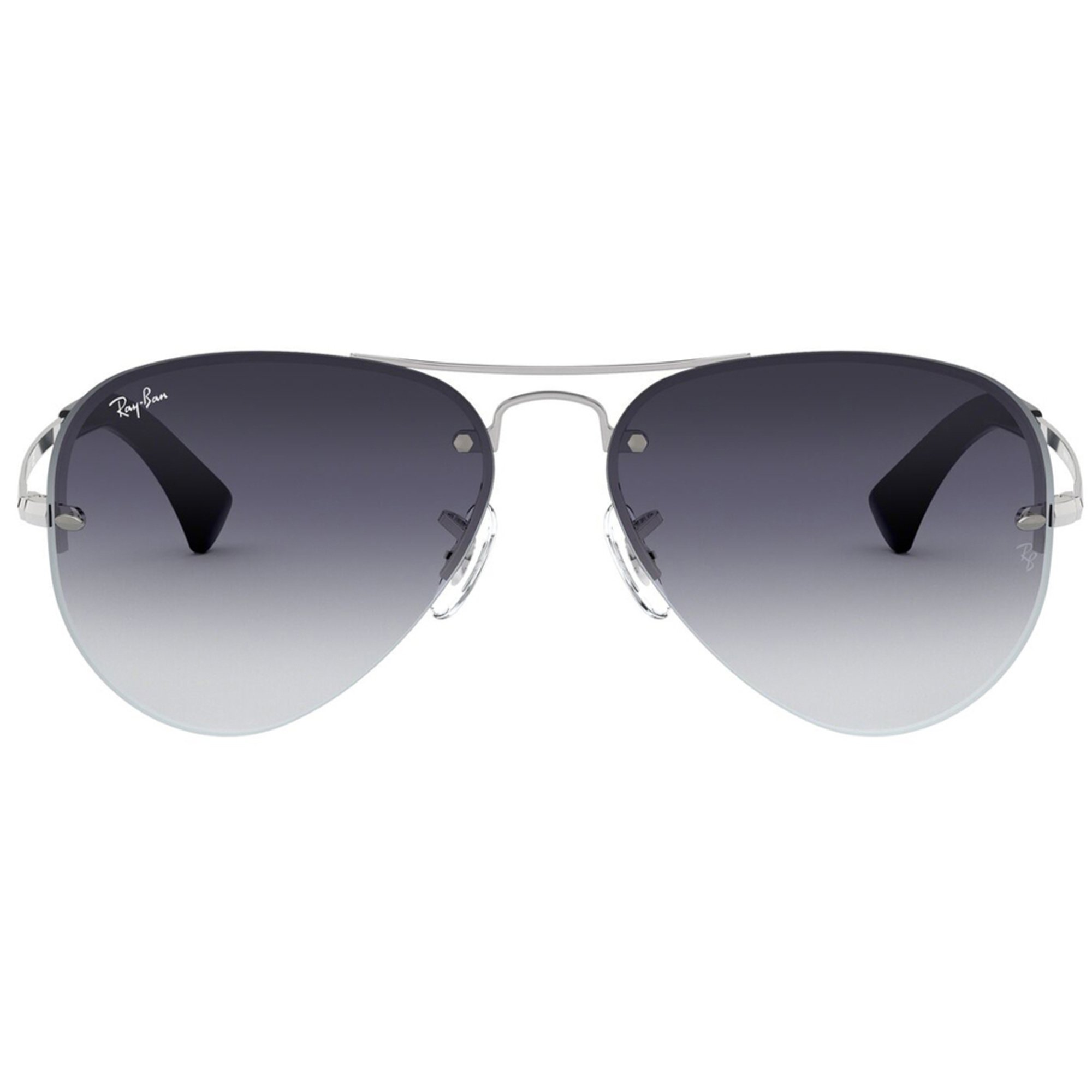 Ray-ban Silver/black With Gradient Lenses Unisex Rimless, 59mm ...
