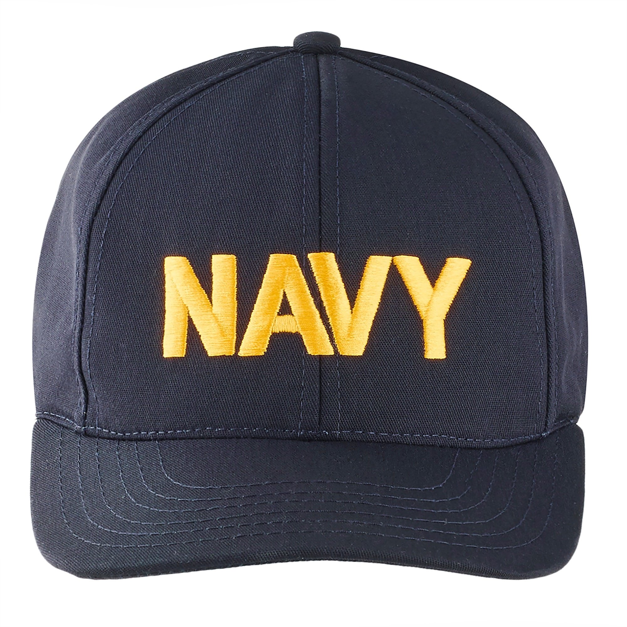 Navy Blue Ballcap With "navy" Gold Letters, Style #gr504nbn | Physical ...
