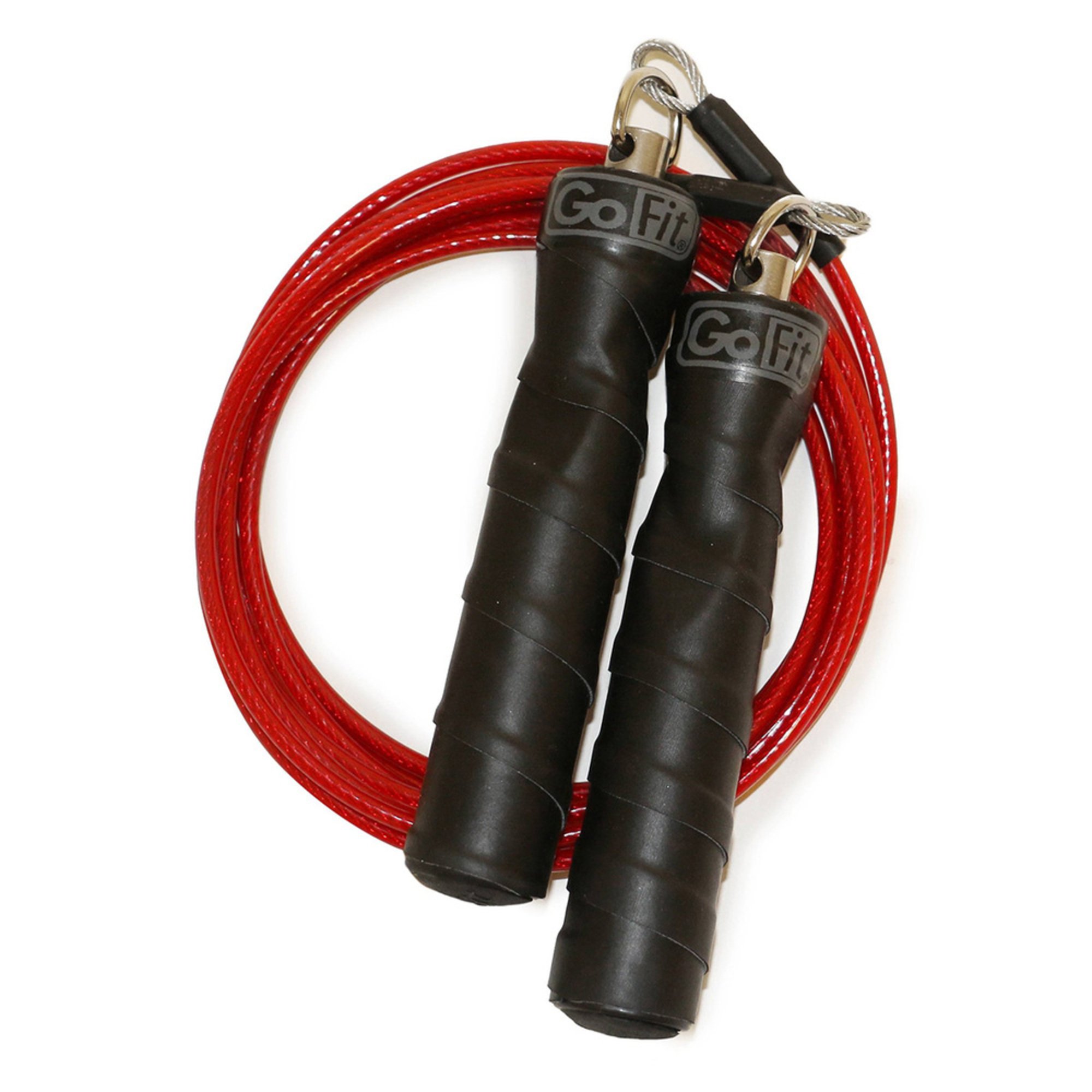 Gofit 9' Pro Cable Jump Rope With Padded Contour Grip Handles | Fitness ...