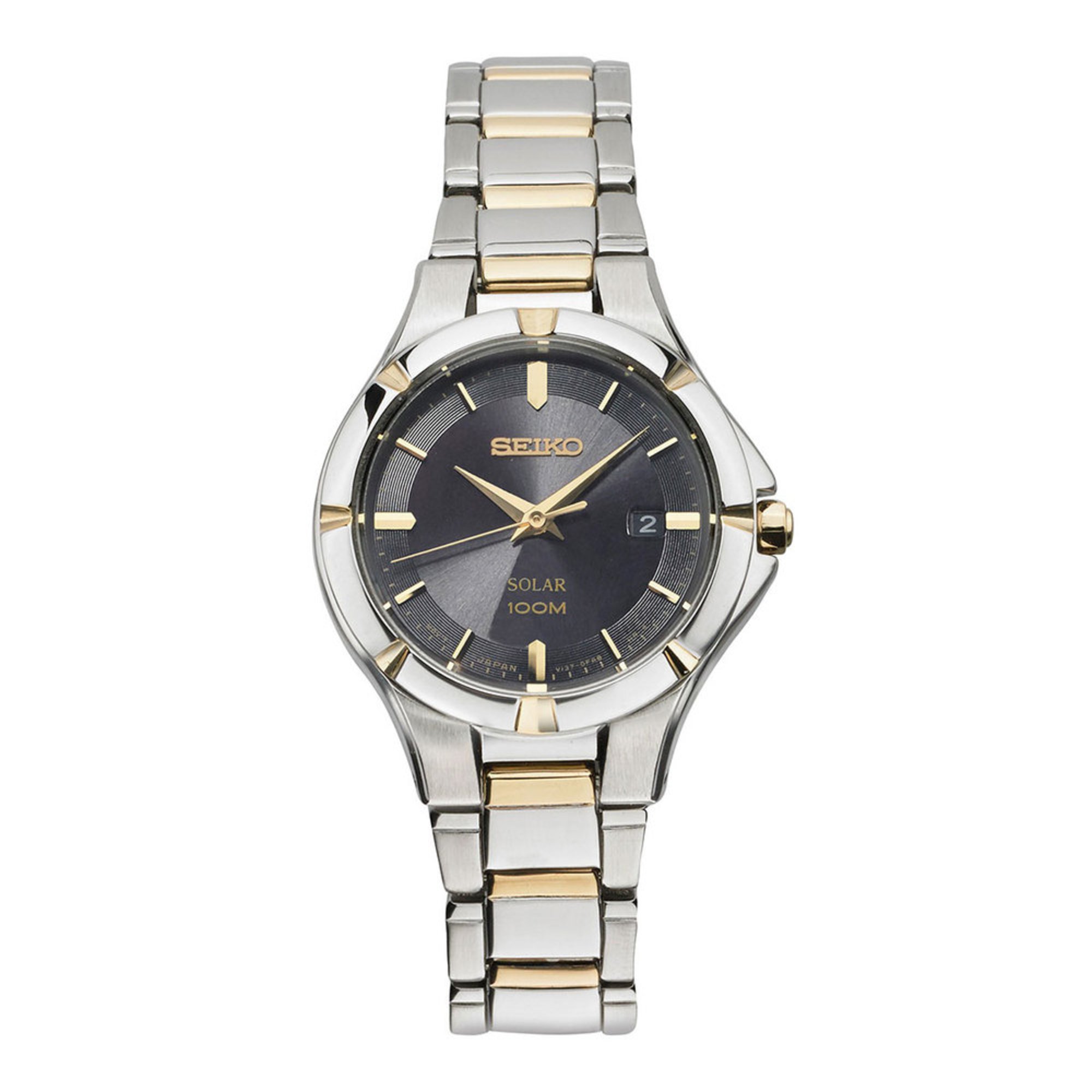 Seiko Women's Dress Black Dial Two-tone Bracelet Watch, 27mm | Women's ...