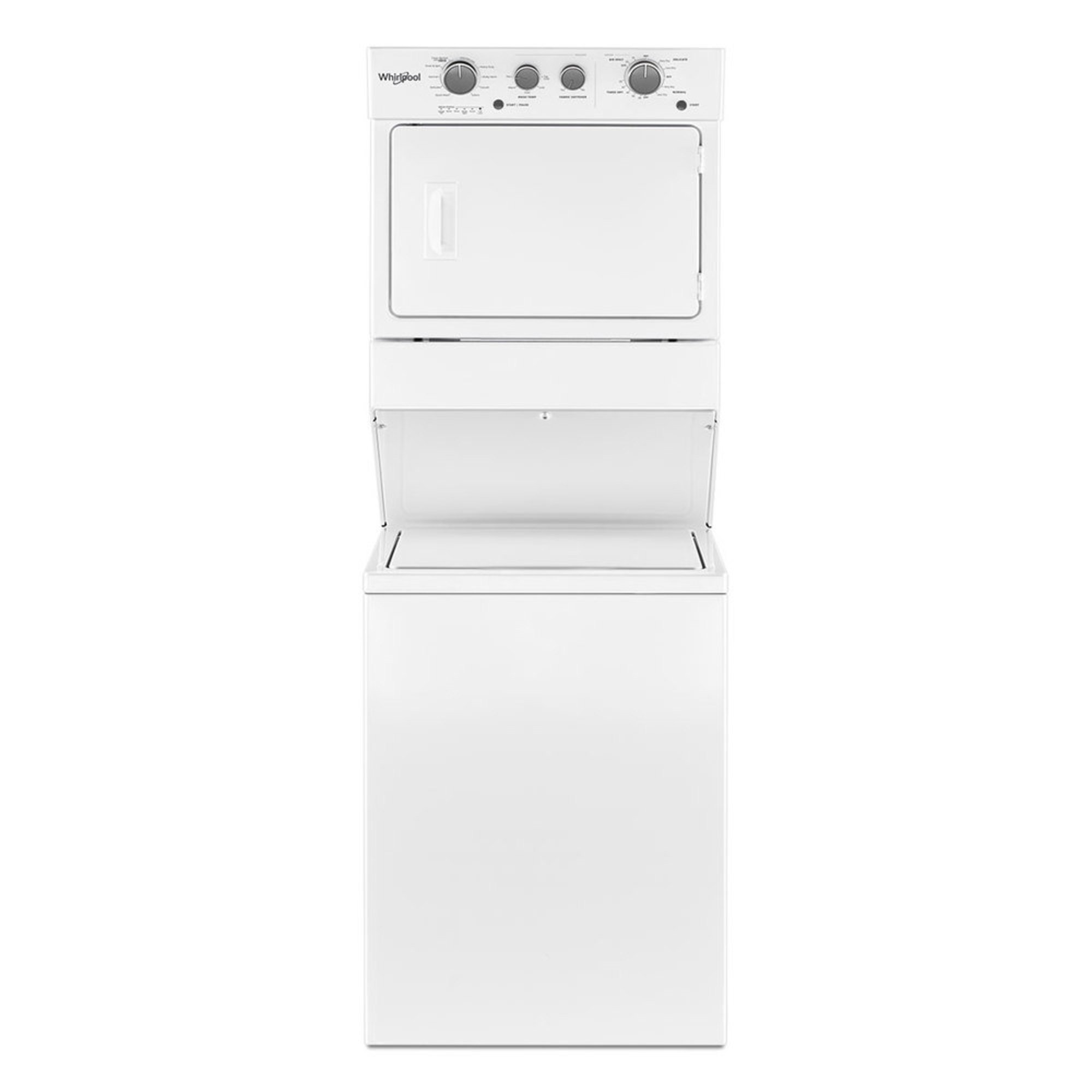 Whirlpool Stacked Washer/electric Dryer Combo, White (wet4027hw ...