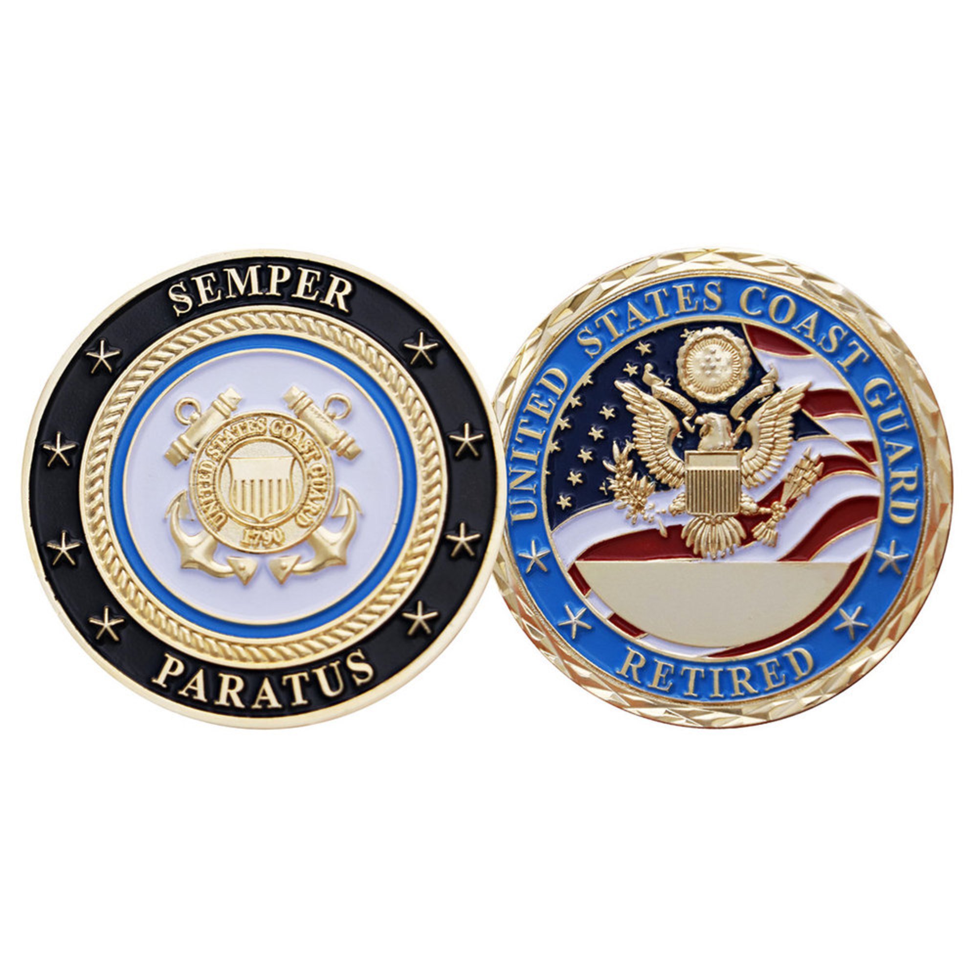 Challenge Coin United States Coast Guard Retired Coin | Coins | Navy ...