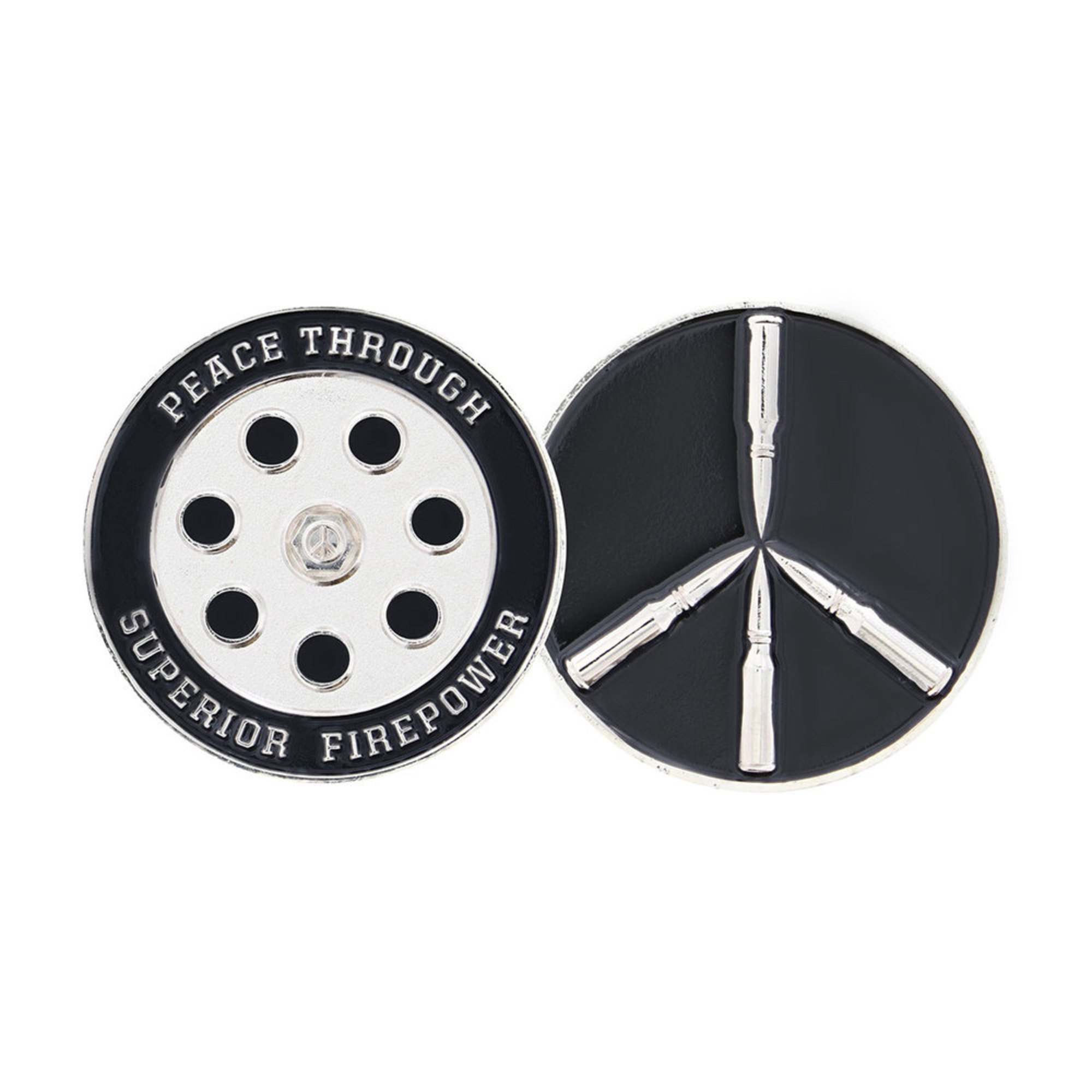 Challenge Coin Peace Through Superior Firepower Coin | Coins | Navy ...