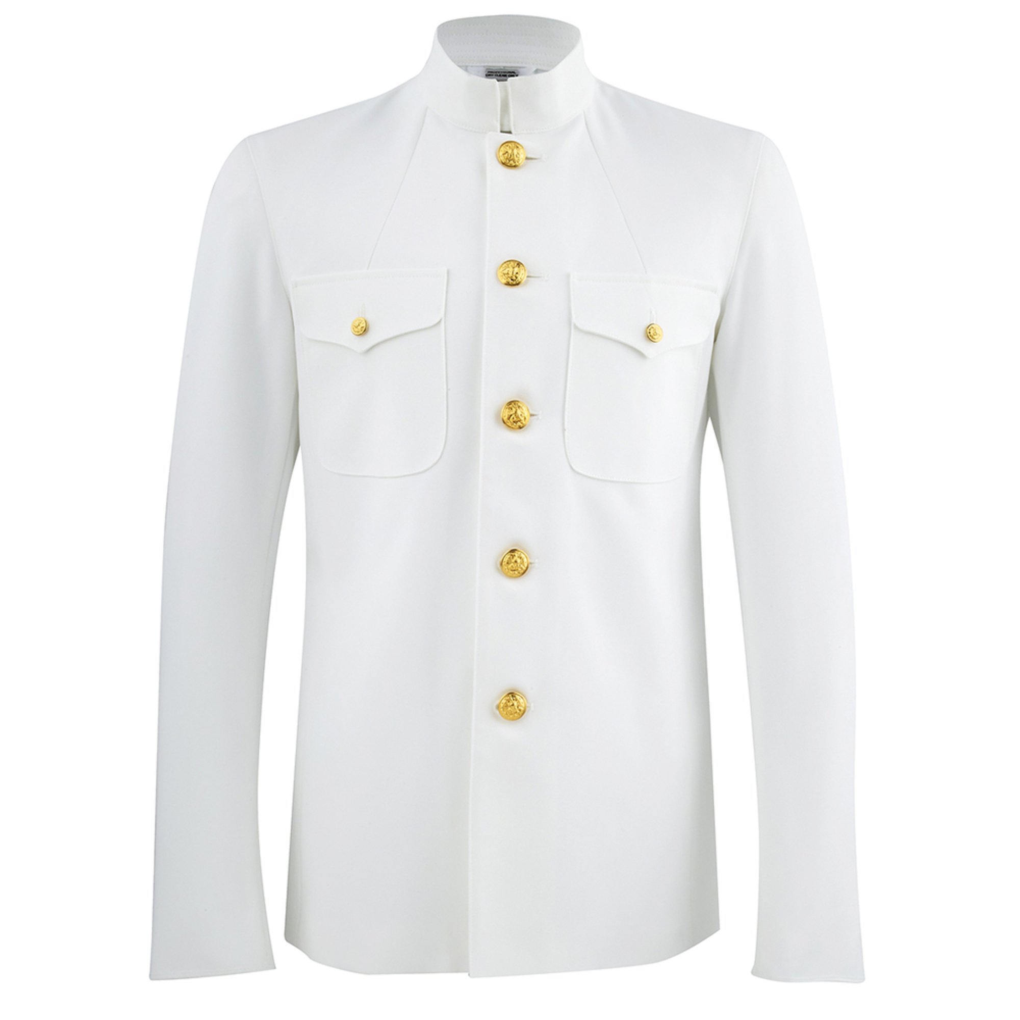 Men's Service Dress White Choker, Classic Fit | Service Dress White ...