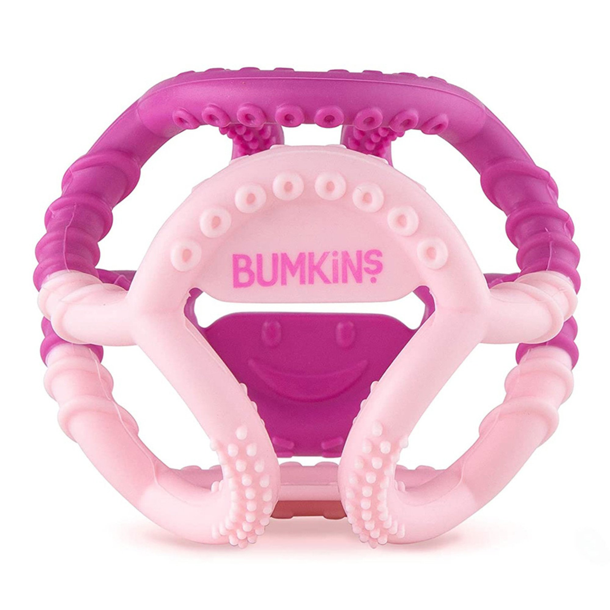 Bumkins Silicone Sensory Ball Teether, Pink | Pacifiers & Pacifier ...