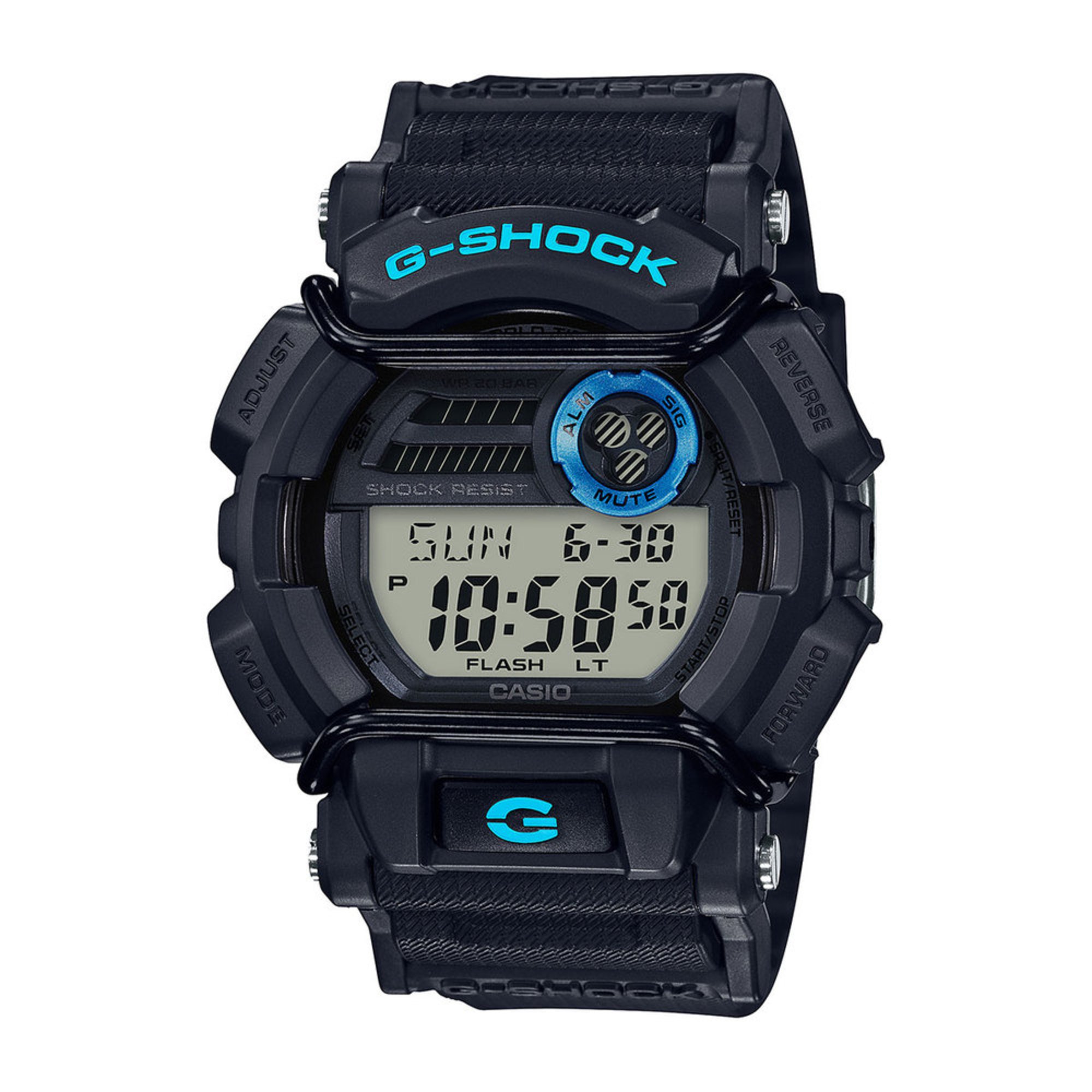 Casio G-shock Men's Basic Black/blue Watch, 50mm | Men's Watches ...