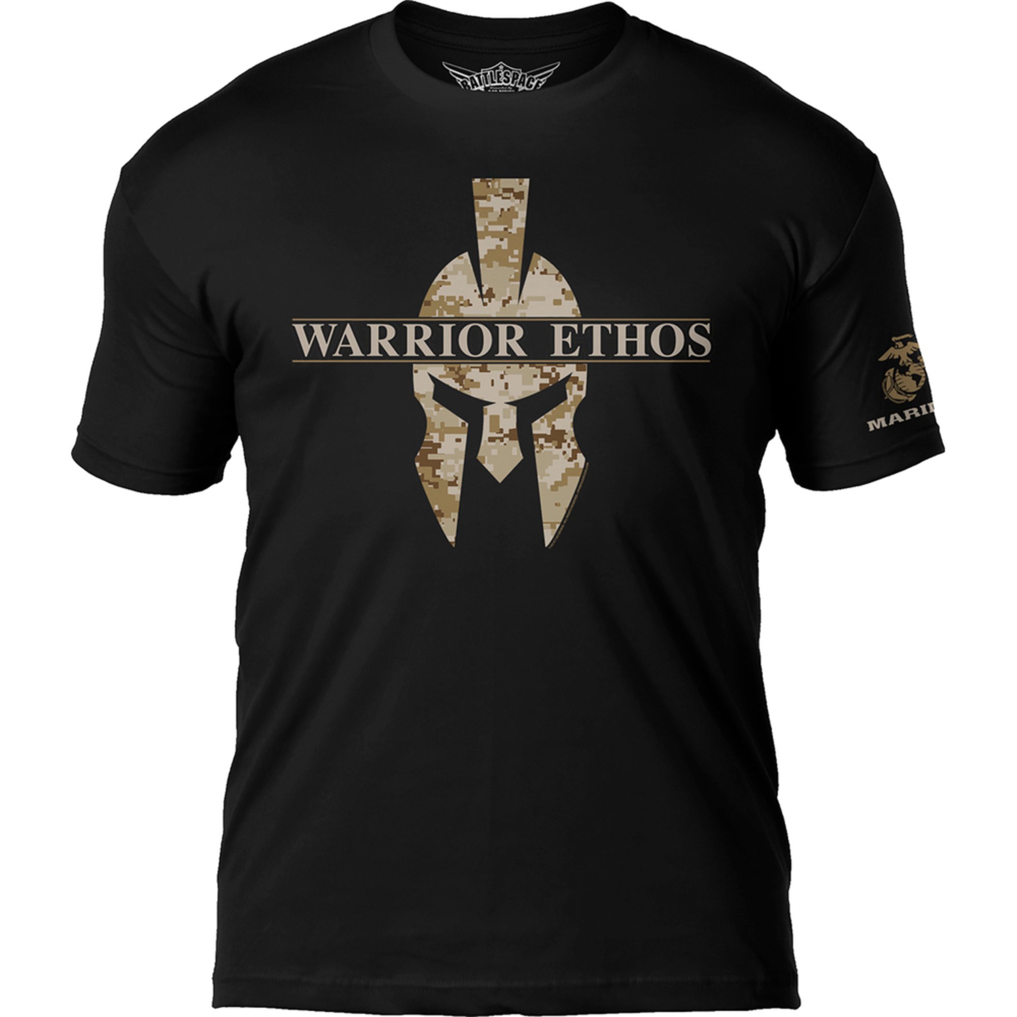 7.62 Mens Usmc Warrior Ethos Desert Digi Printed Tee | Marine Apparel ...