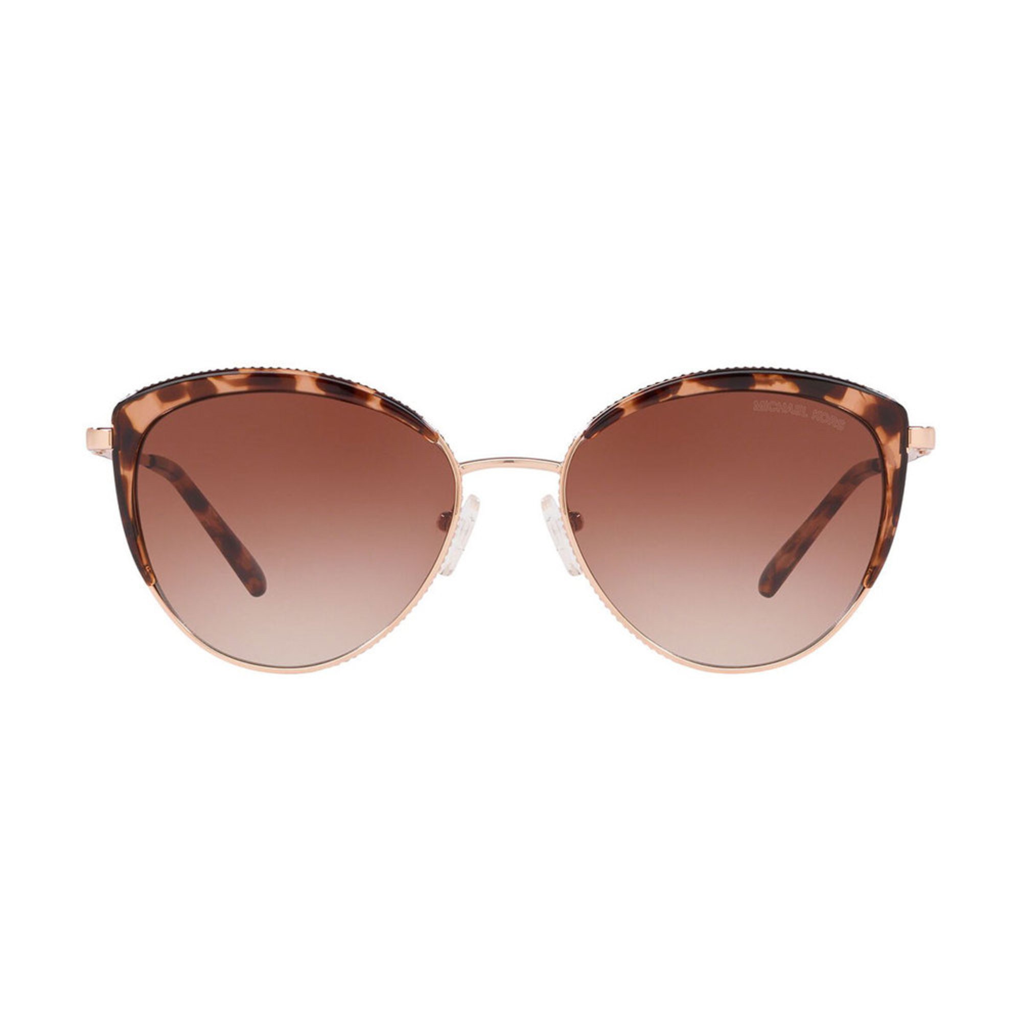 Michael Kors Womens Key Biscayne Cat Eye Rose Gold Sunglasses 56mm ...