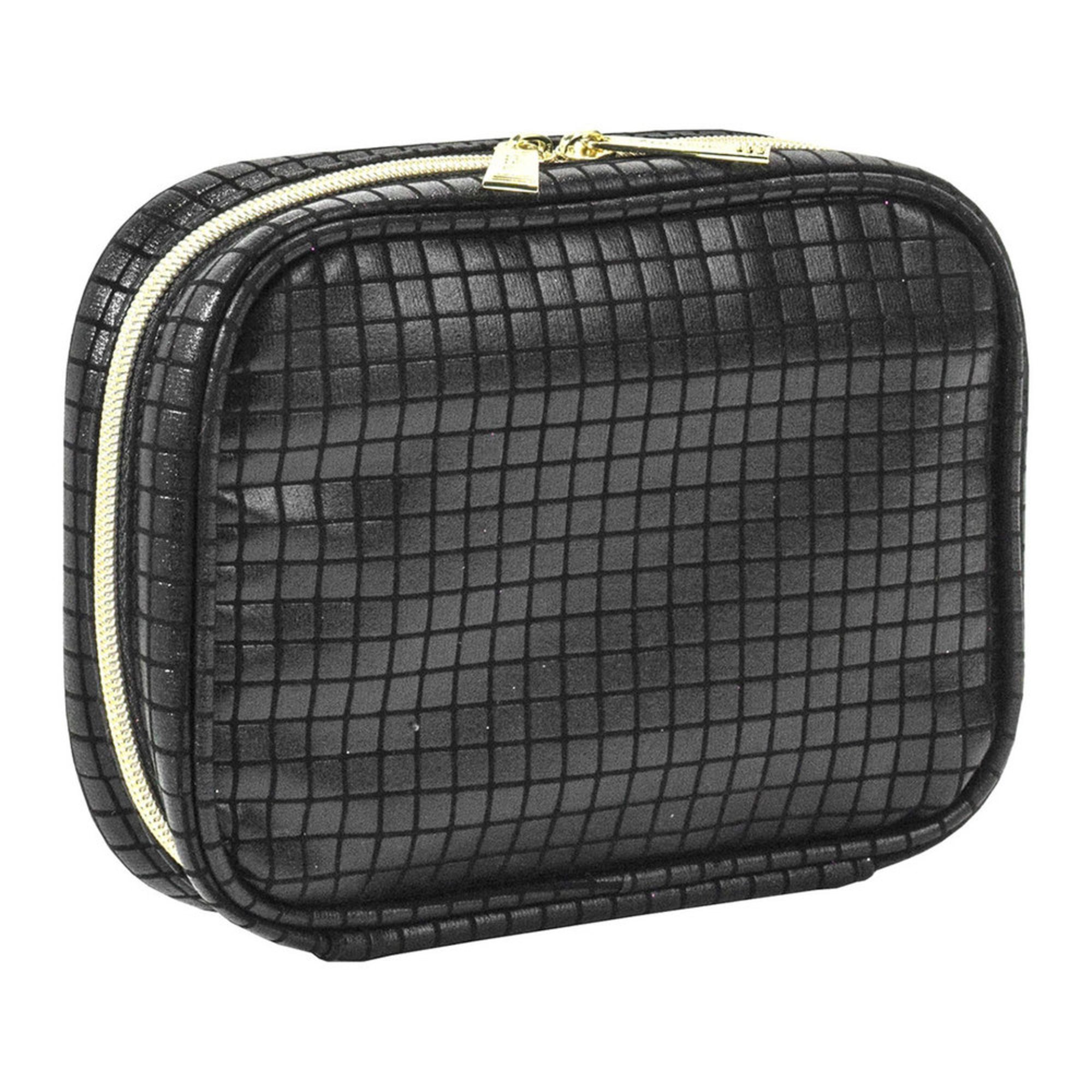 Modella Black And White Geo Flip Pod Organizer | Makeup & Toiletry Bags ...
