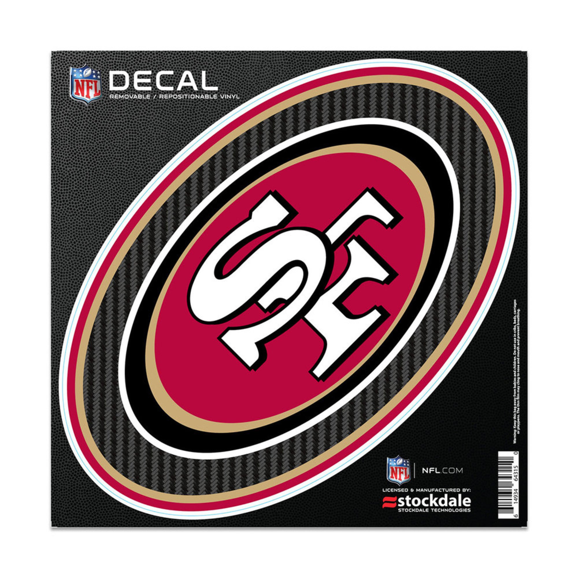 Wincraft San Francisco 49ers Carbon 6x6 Decal | Decals | Nfl Shop ...
