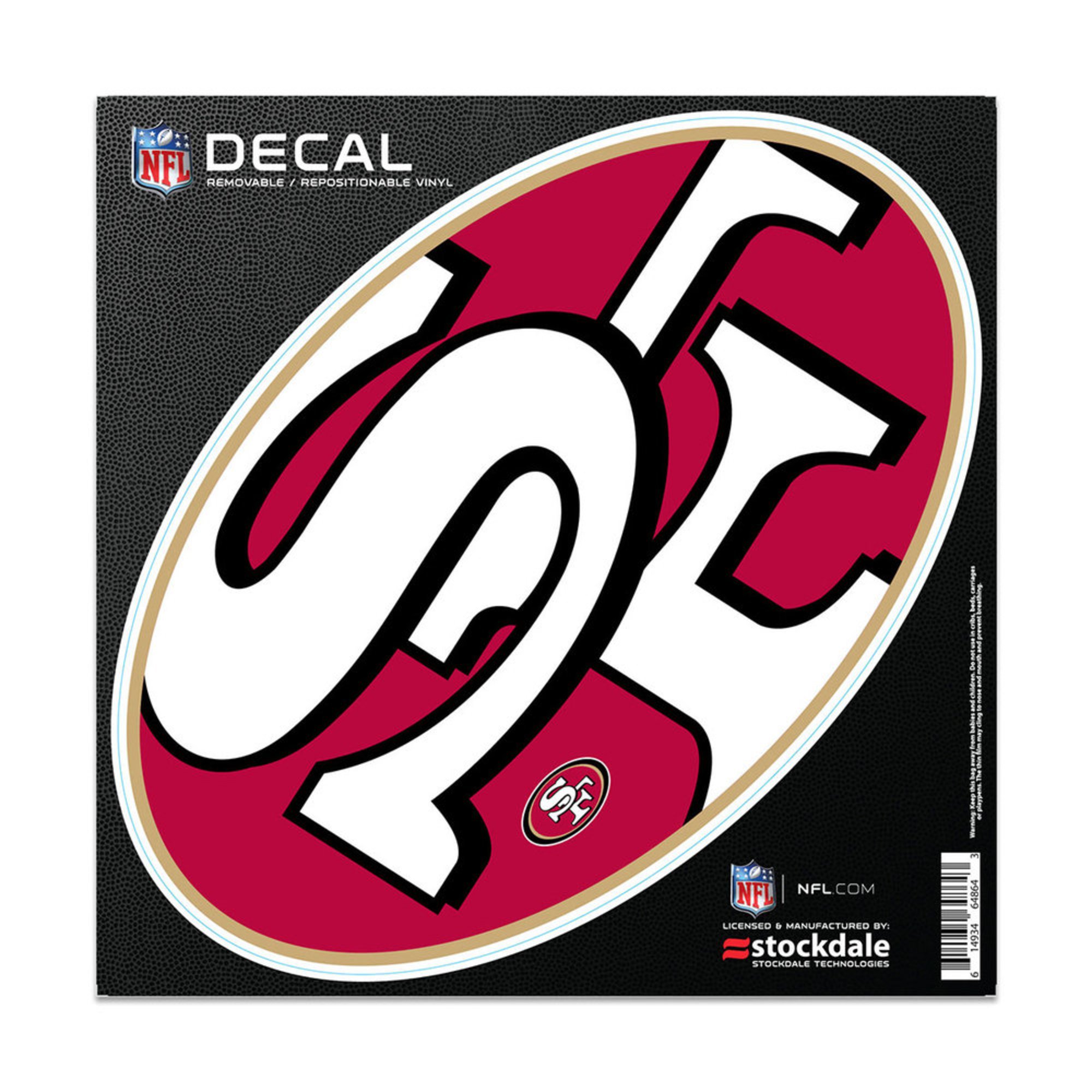 Wincraft San Francisco 49ers Mega 6x6 Decal | Decals | Nfl Shop - Shop ...