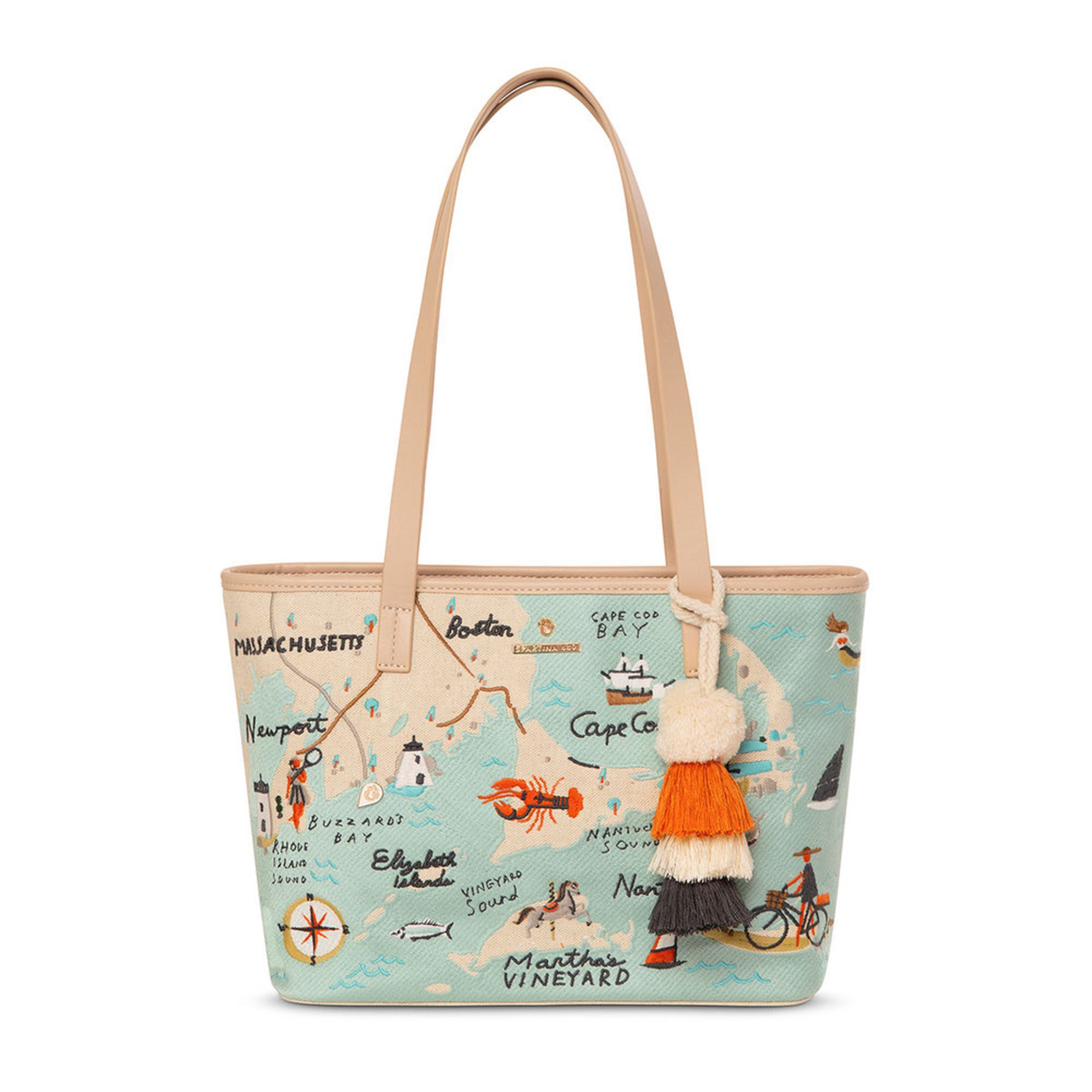 Spartina 449 Northeastern Harbors Embroidered Tote | Totes ...