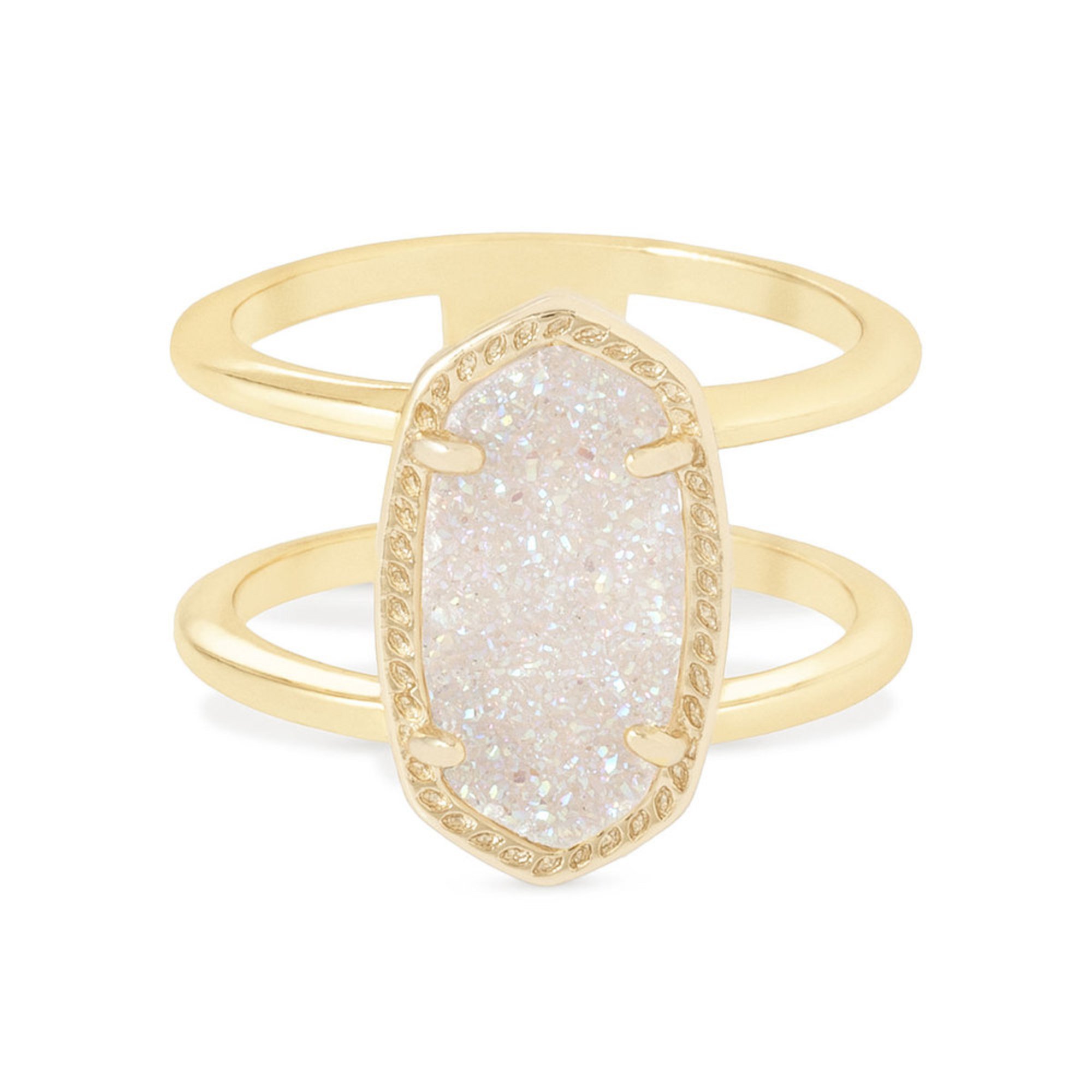 Kendra Scott Elyse Iridescent Drusy Ring | Fashion Rings | Accessories - Shop Your Navy Exchange ...