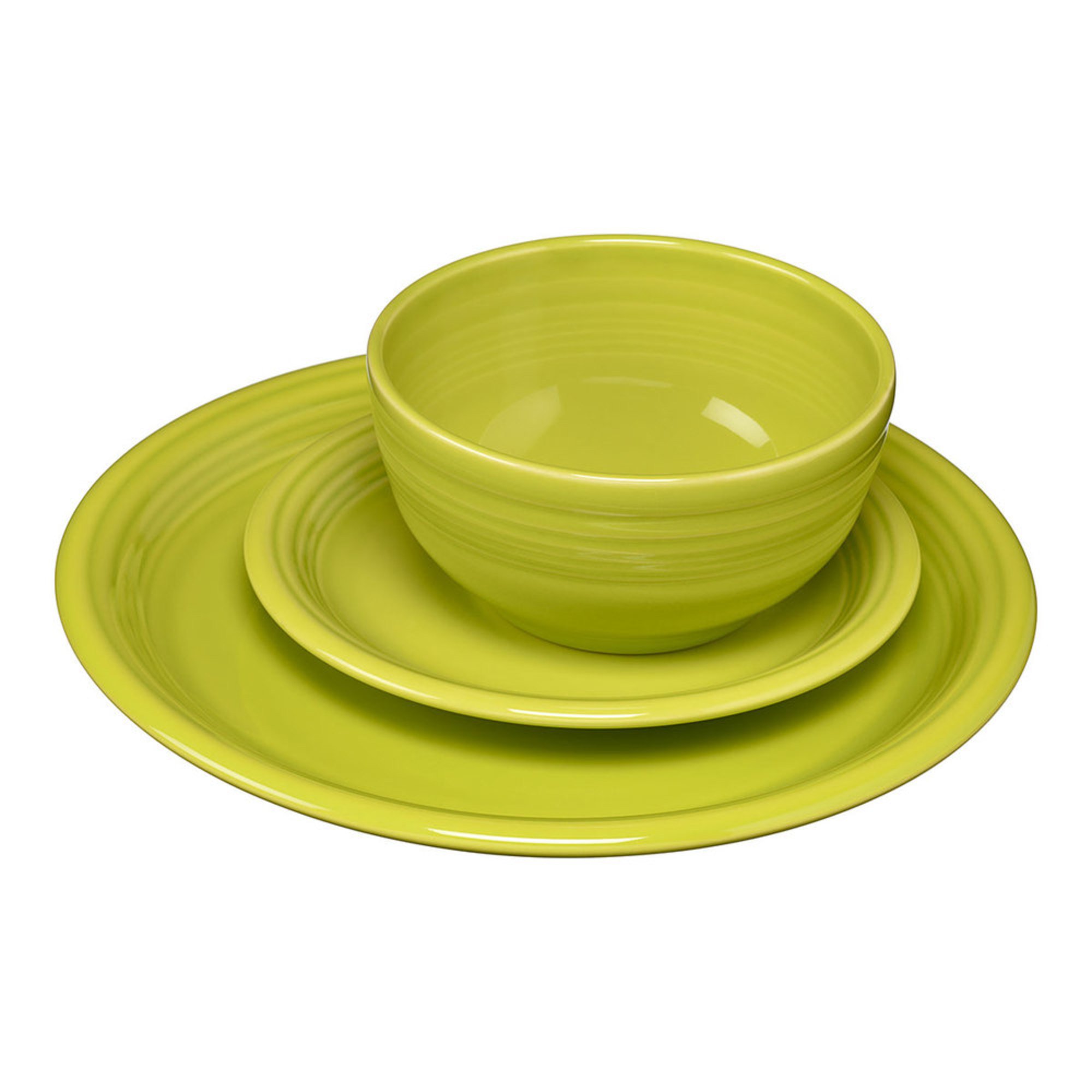 Fiestaware Lemongrass 3-piece Bistro Dinnerware Set | Dinnerware Sets ...