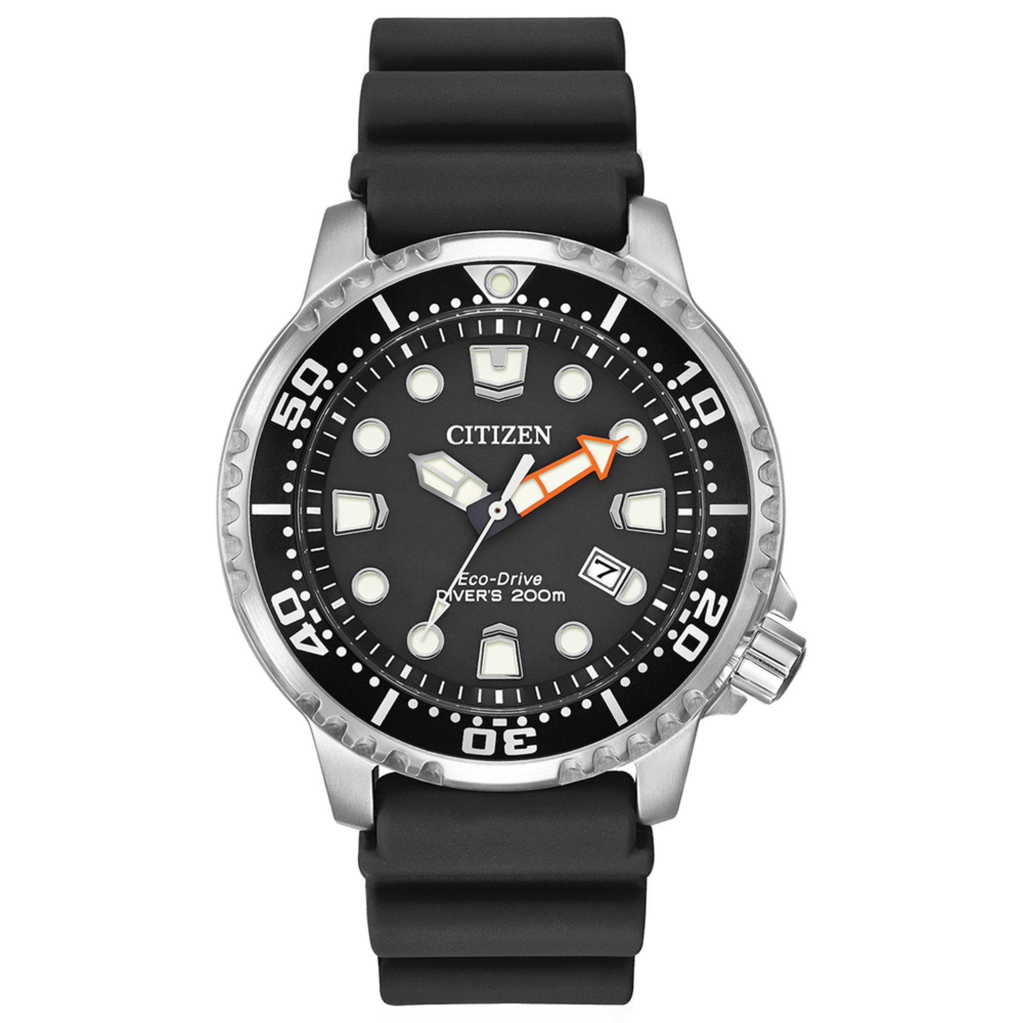 Citizen Eco-drive Mens Promaster Diver Polyurethane Black Strap, 48mm ...